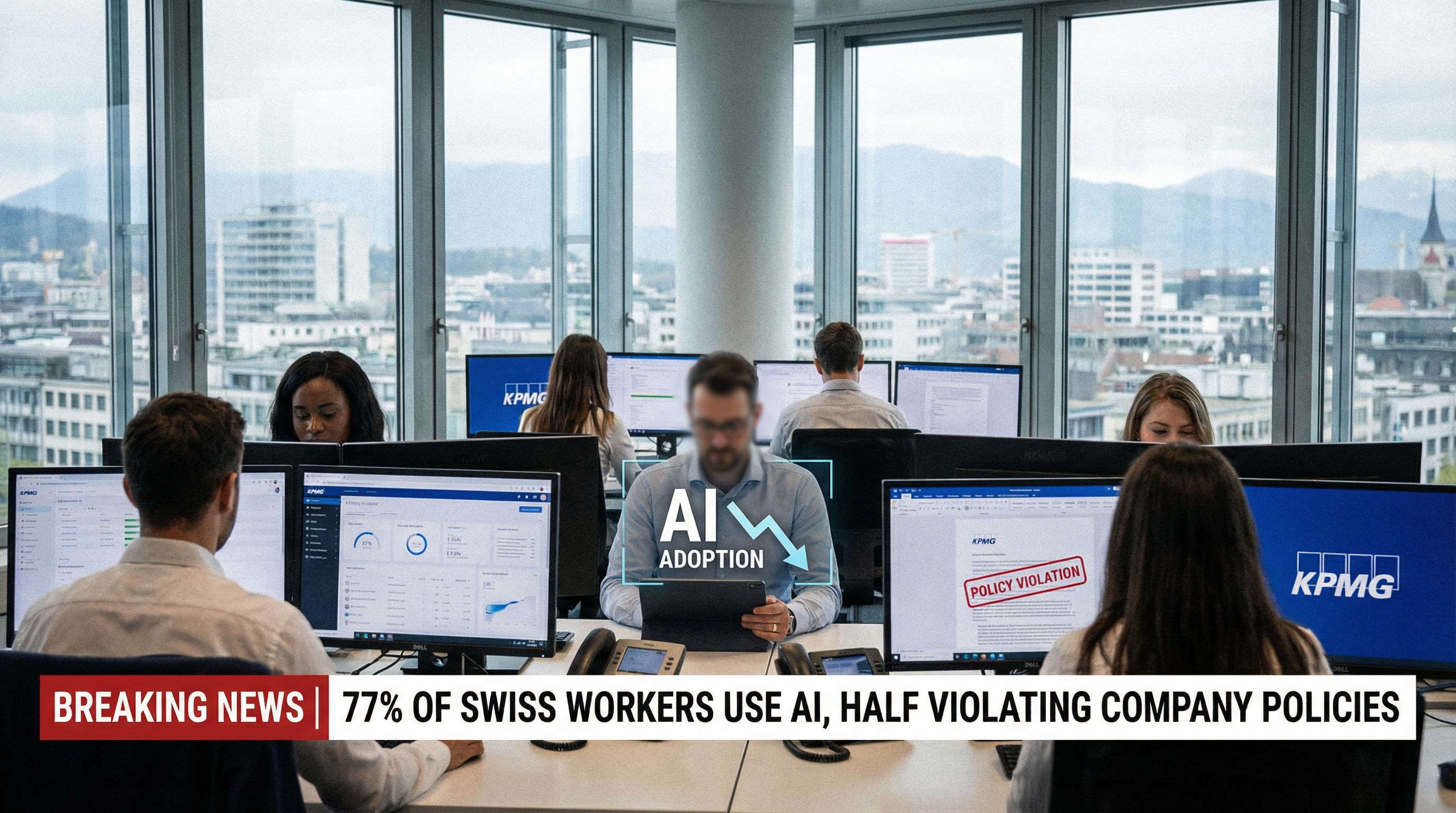77% of Swiss Workers Use AI, Half Violating Company Policies
