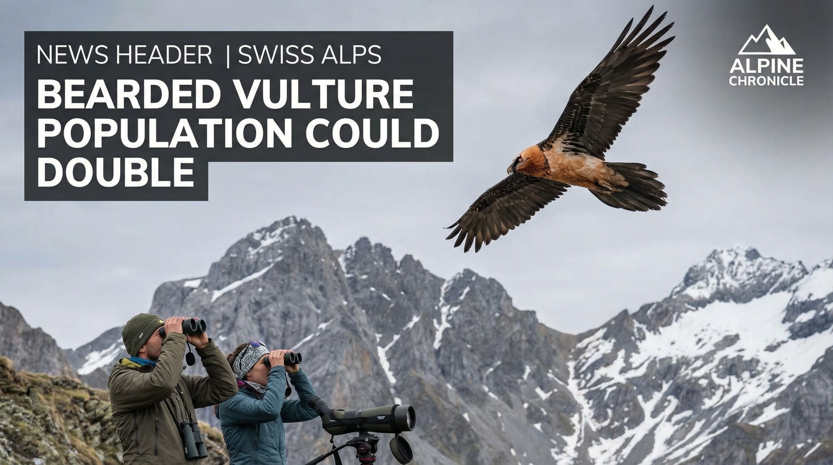 Bearded Vulture Population Could Double in Swiss Alps