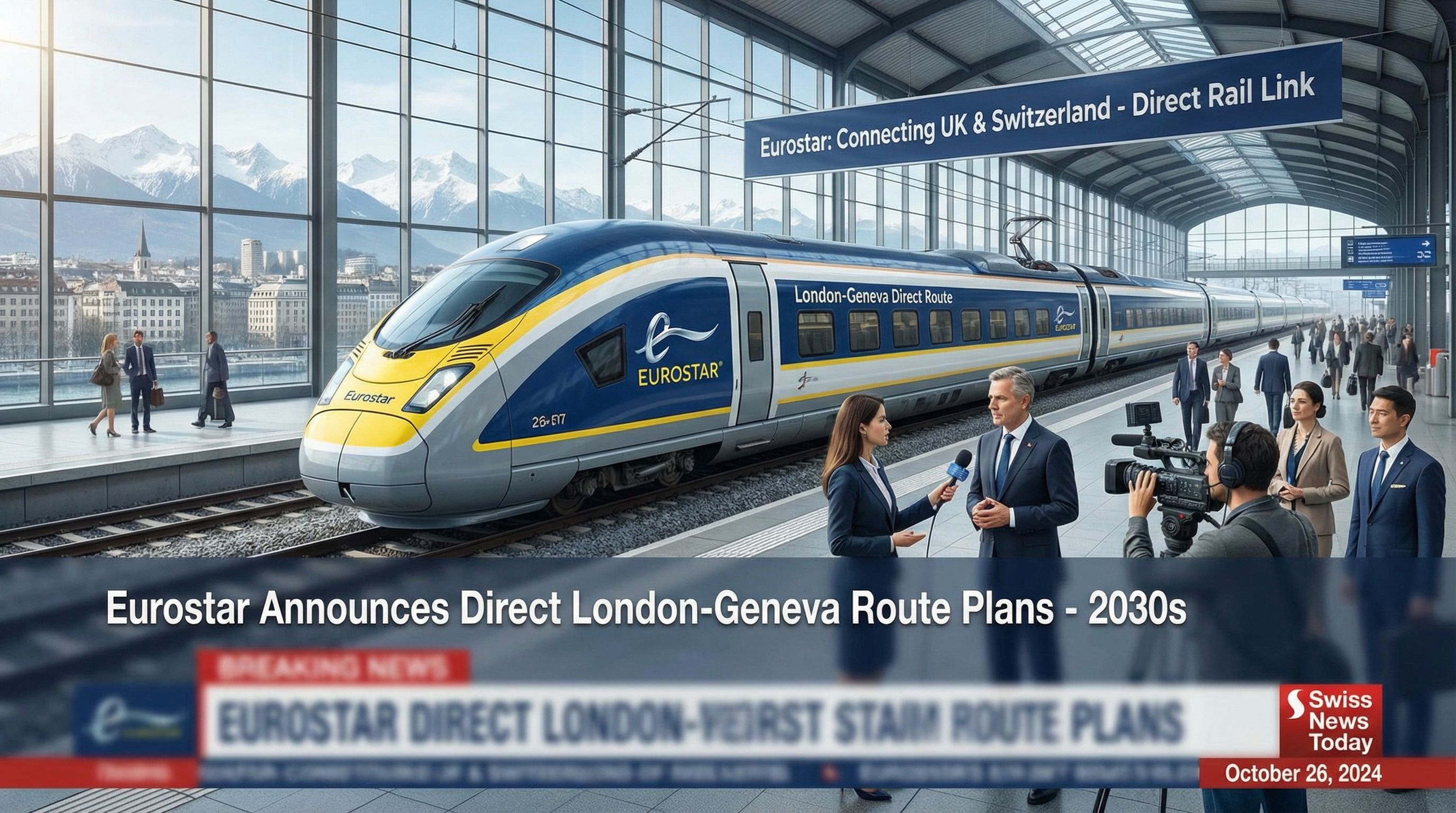 Eurostar Announces Direct London-Geneva Route Plans