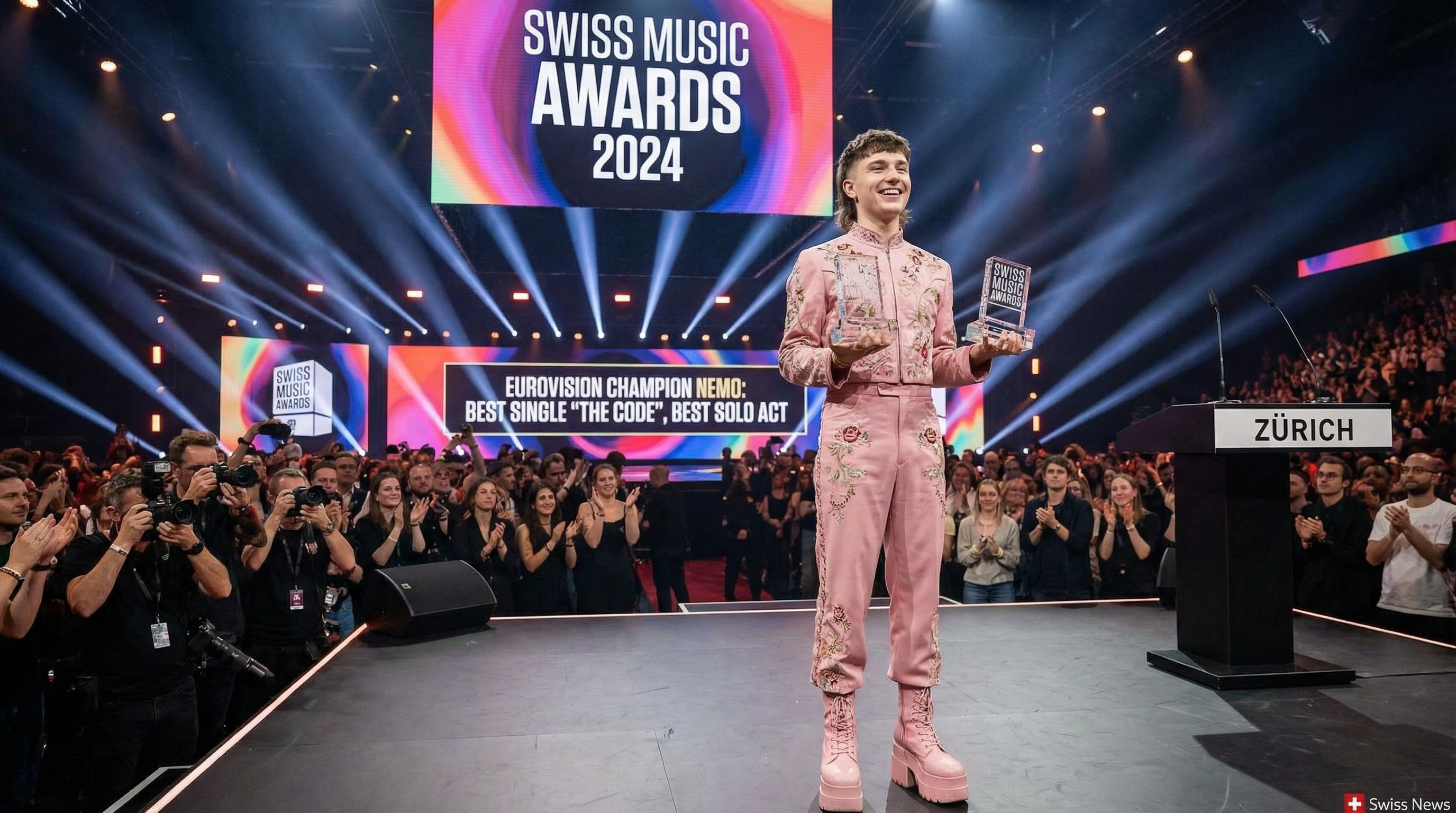 Eurovision Champion Nemo Triumphs at Swiss Music Awards