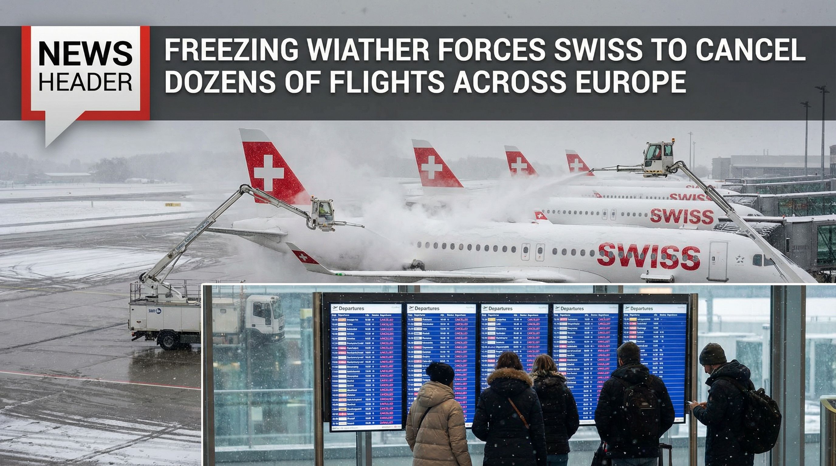Freezing Weather Forces SWISS to Cancel Dozens of Flights Across Europe