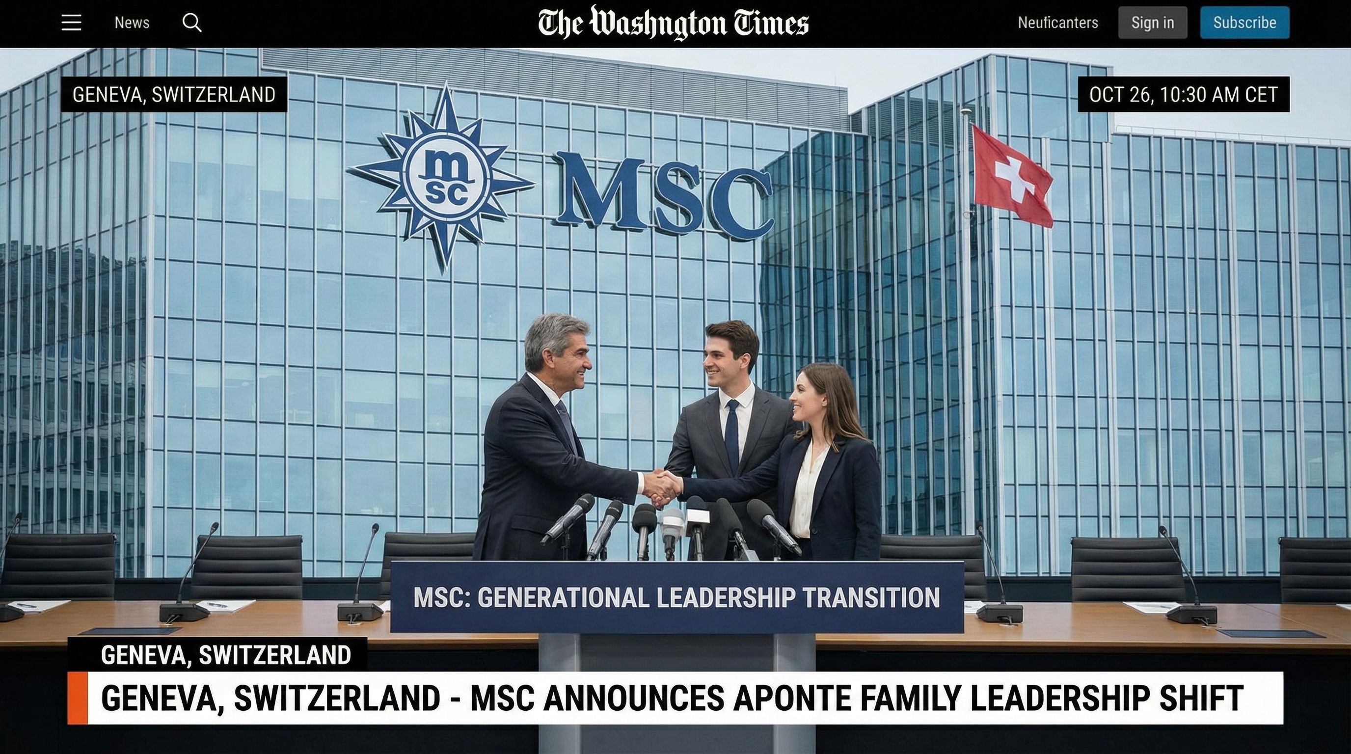 Geneva-Based Shipping Titan MSC Announces Generational Leadership ...
