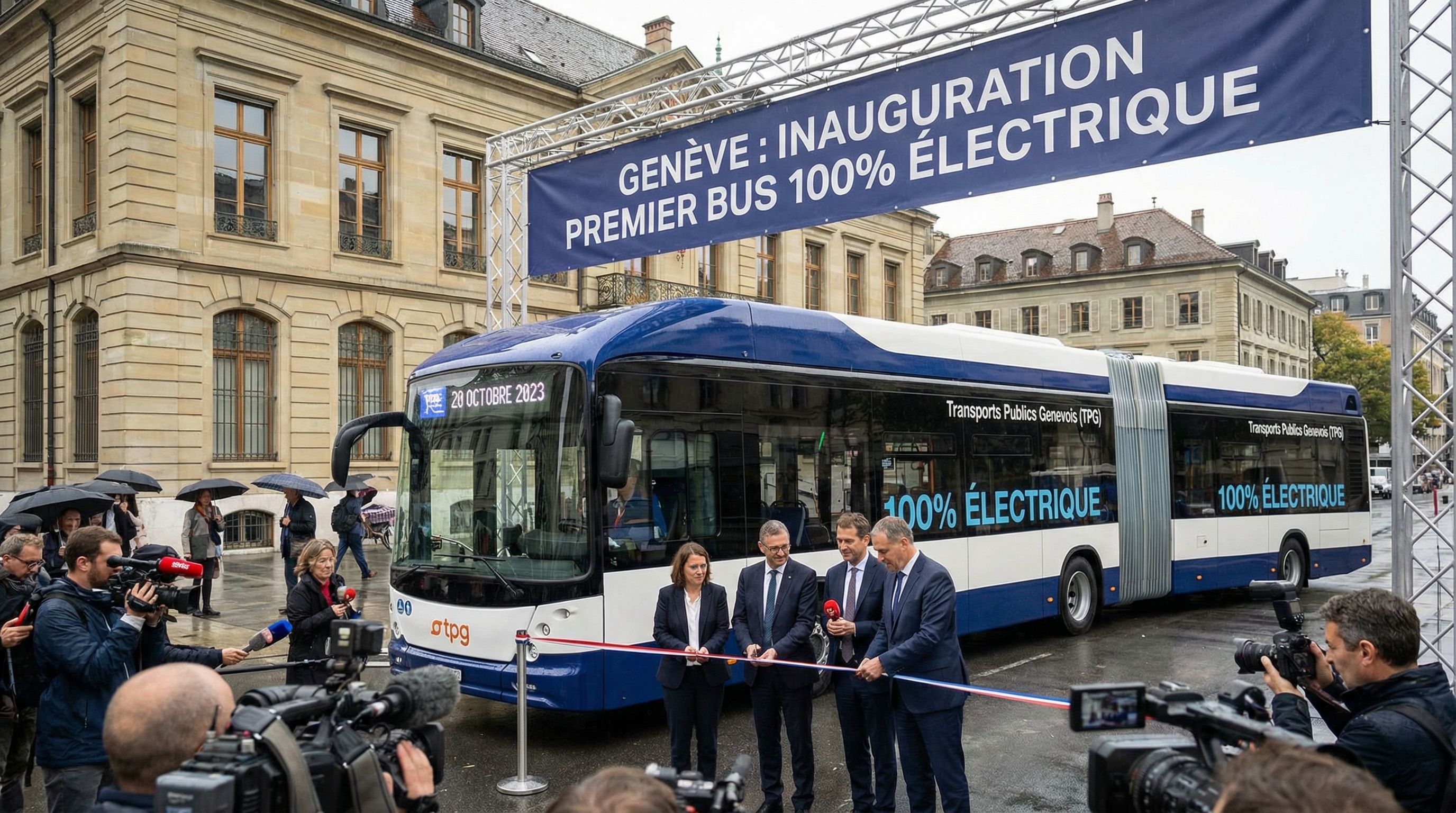 Geneva Unveils First All-Electric Public Bus