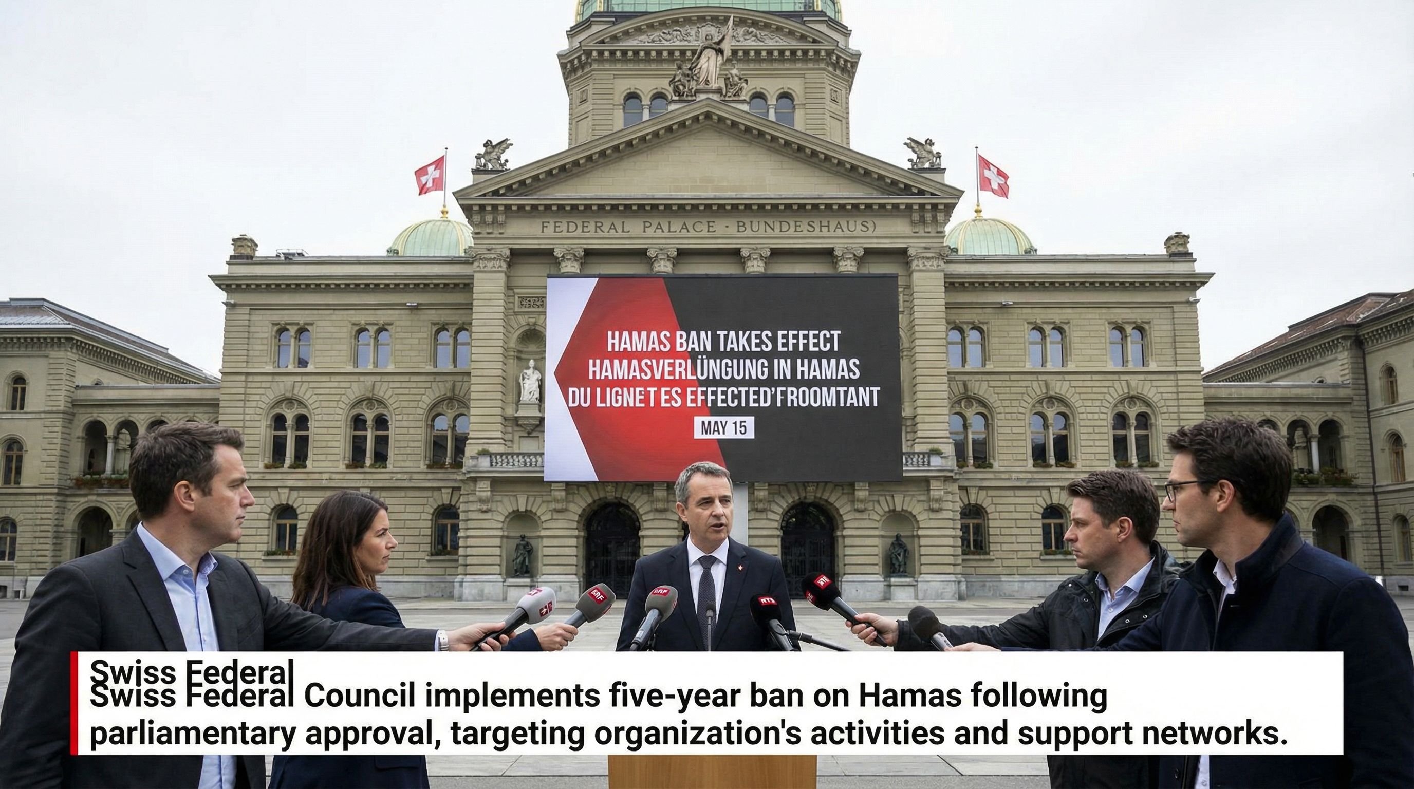 Hamas Ban Takes Effect in Switzerland from May 15