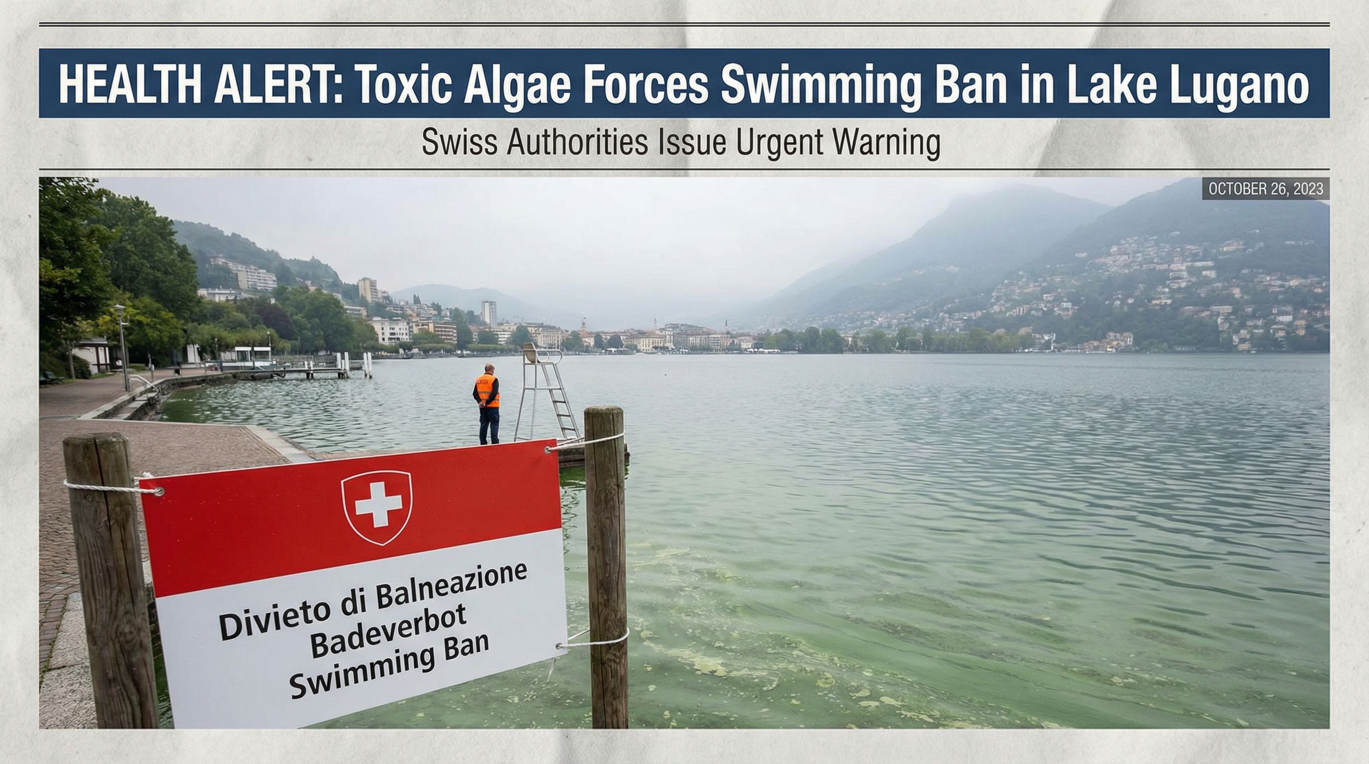 Health Alert: Toxic Algae Forces Swimming Ban in Lake Lugano