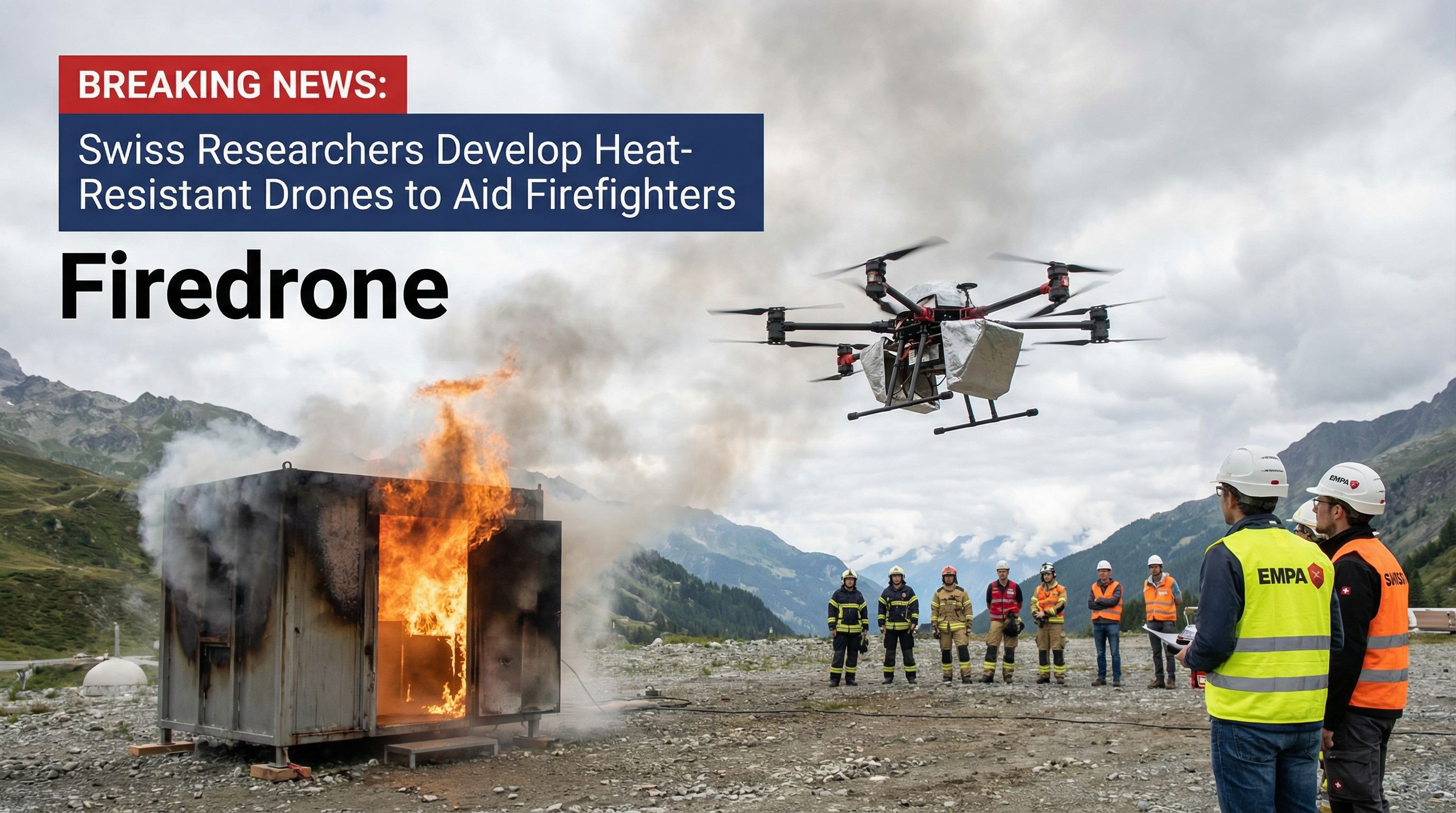 Swiss Researchers Develop Heat-Resistant Drones to Aid Firefighters