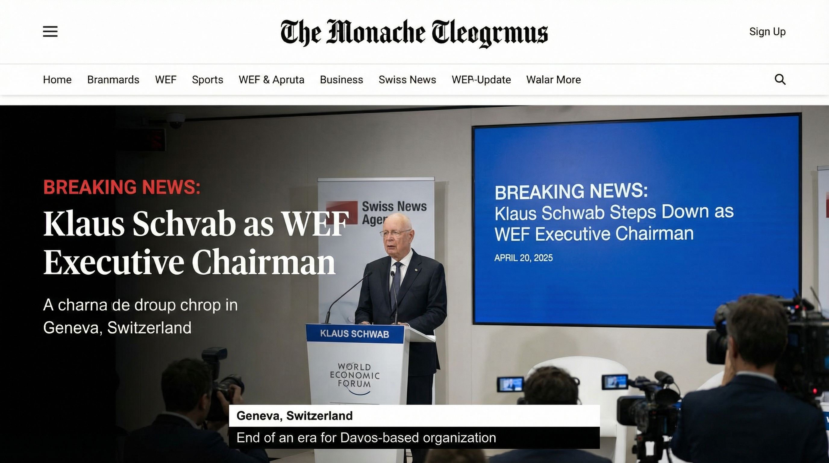 Klaus Schwab steps down as WEF Executive Chairman