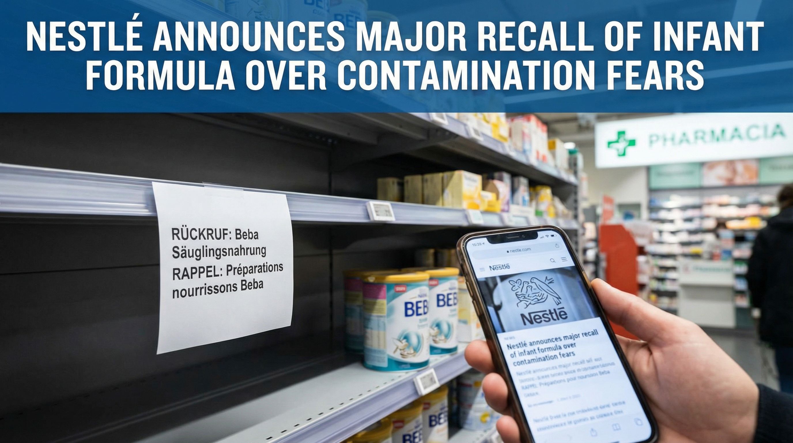Nestlé Announces Major Recall of Infant Formula Over Contamination Fears