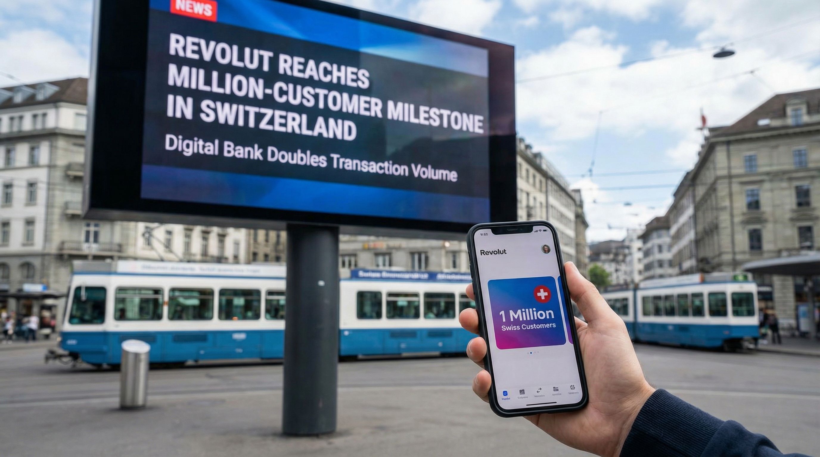 Revolut Reaches Million-Customer Milestone in Switzerland