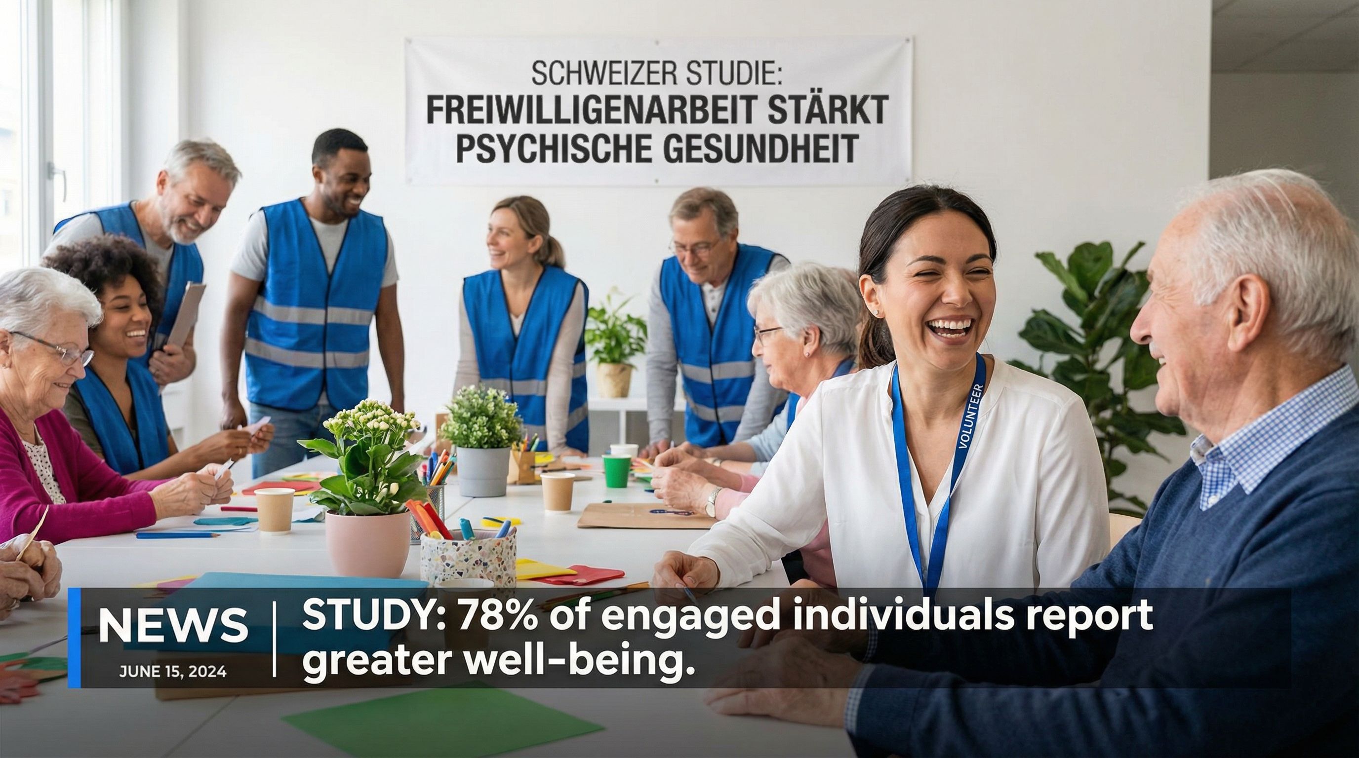Study reveals volunteering boosts Swiss mental health