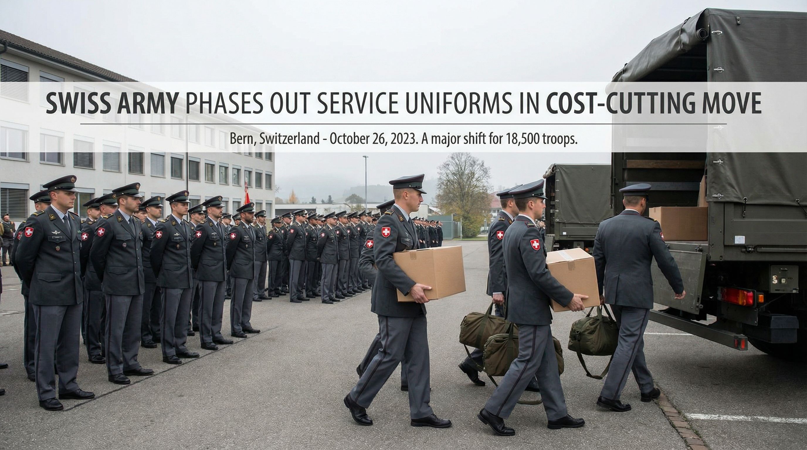 Swiss Army Phases Out Service Uniforms in Cost-cutting Move