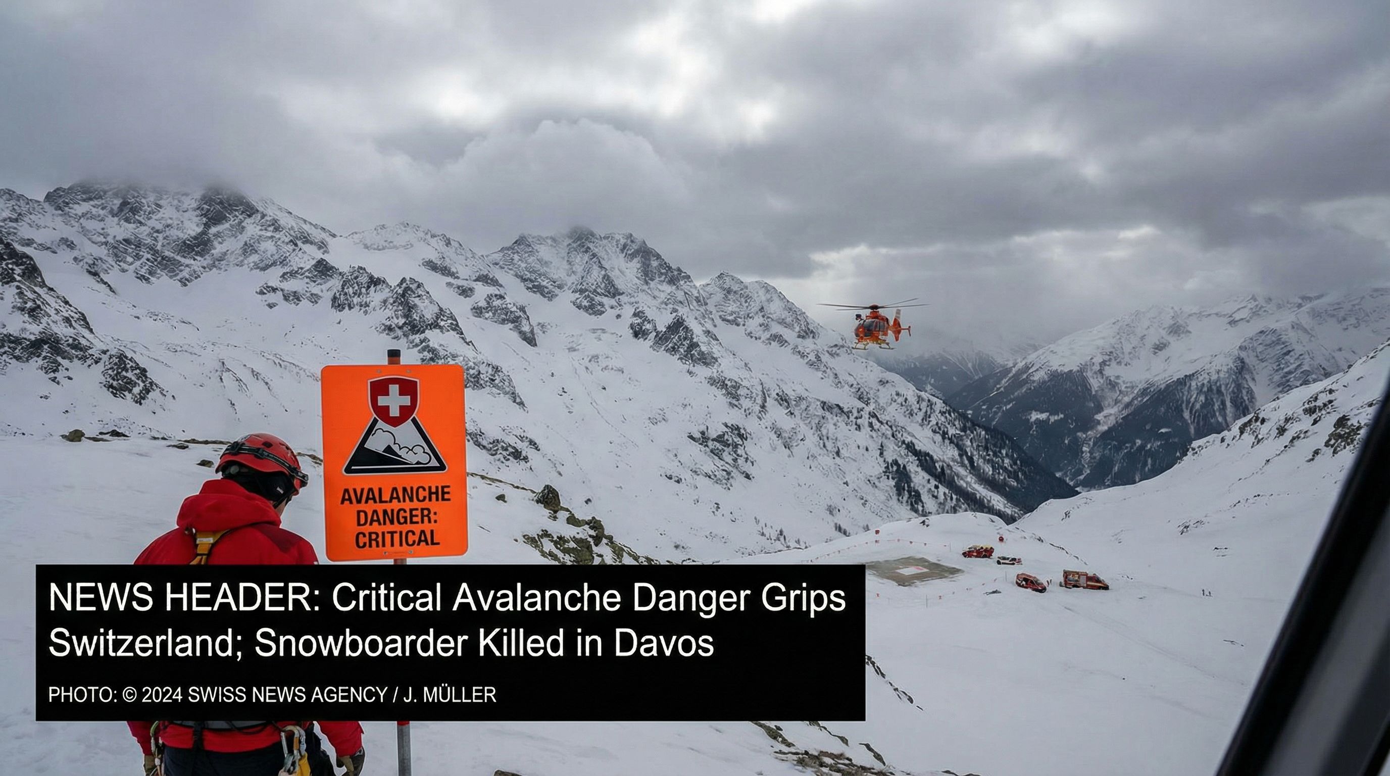 Critical Avalanche Danger Grips Switzerland; Snowboarder Killed in Davos