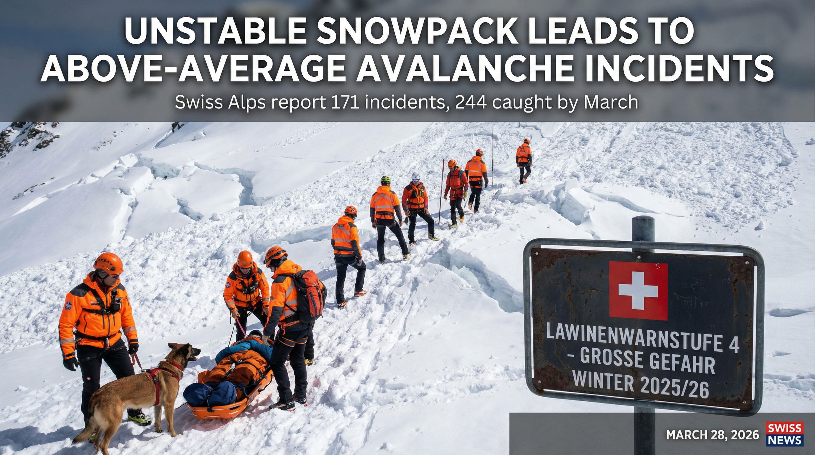 Unstable Snowpack Leads to Above-Average Avalanche Incidents This Winter