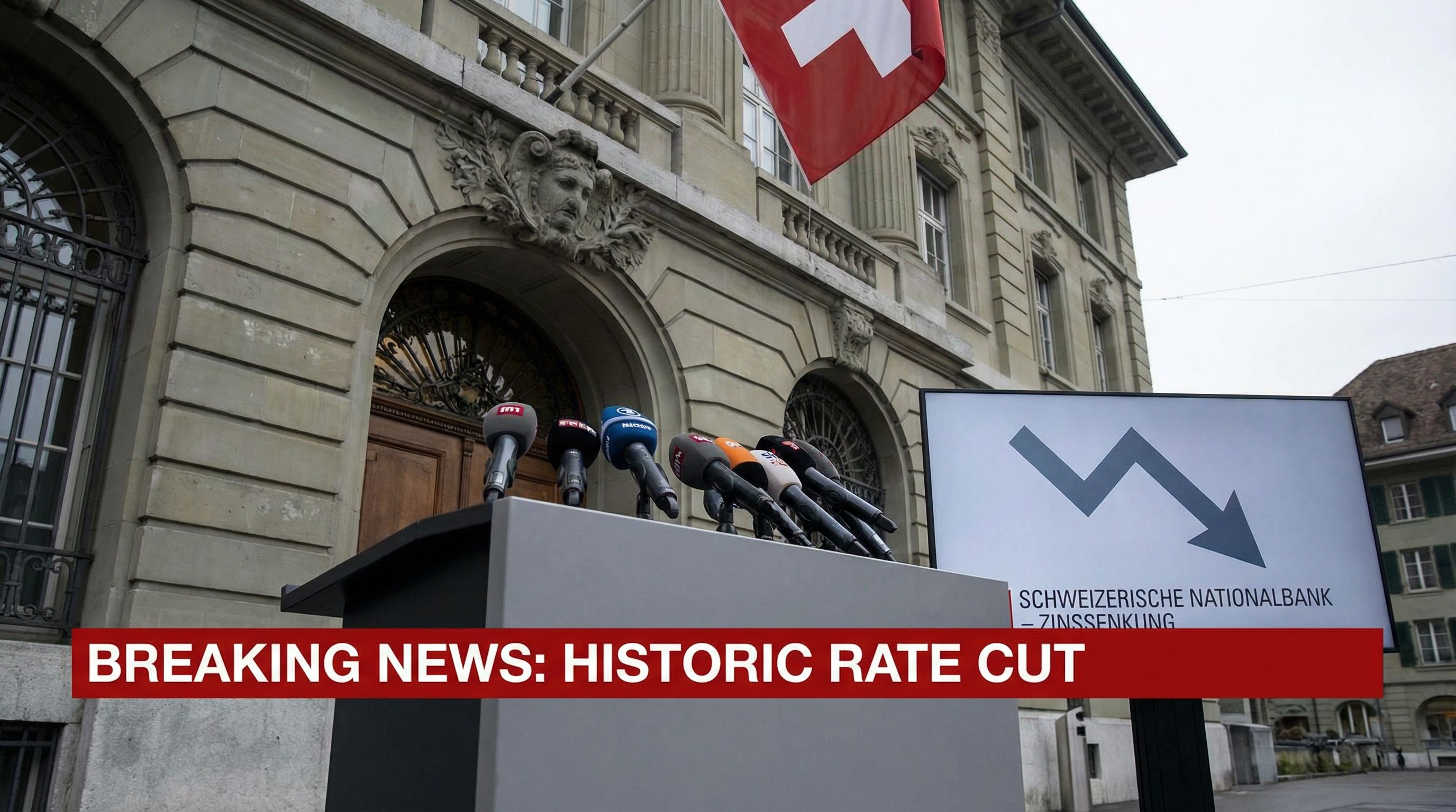 Swiss Central Bank Makes Historic Interest Rate Cut