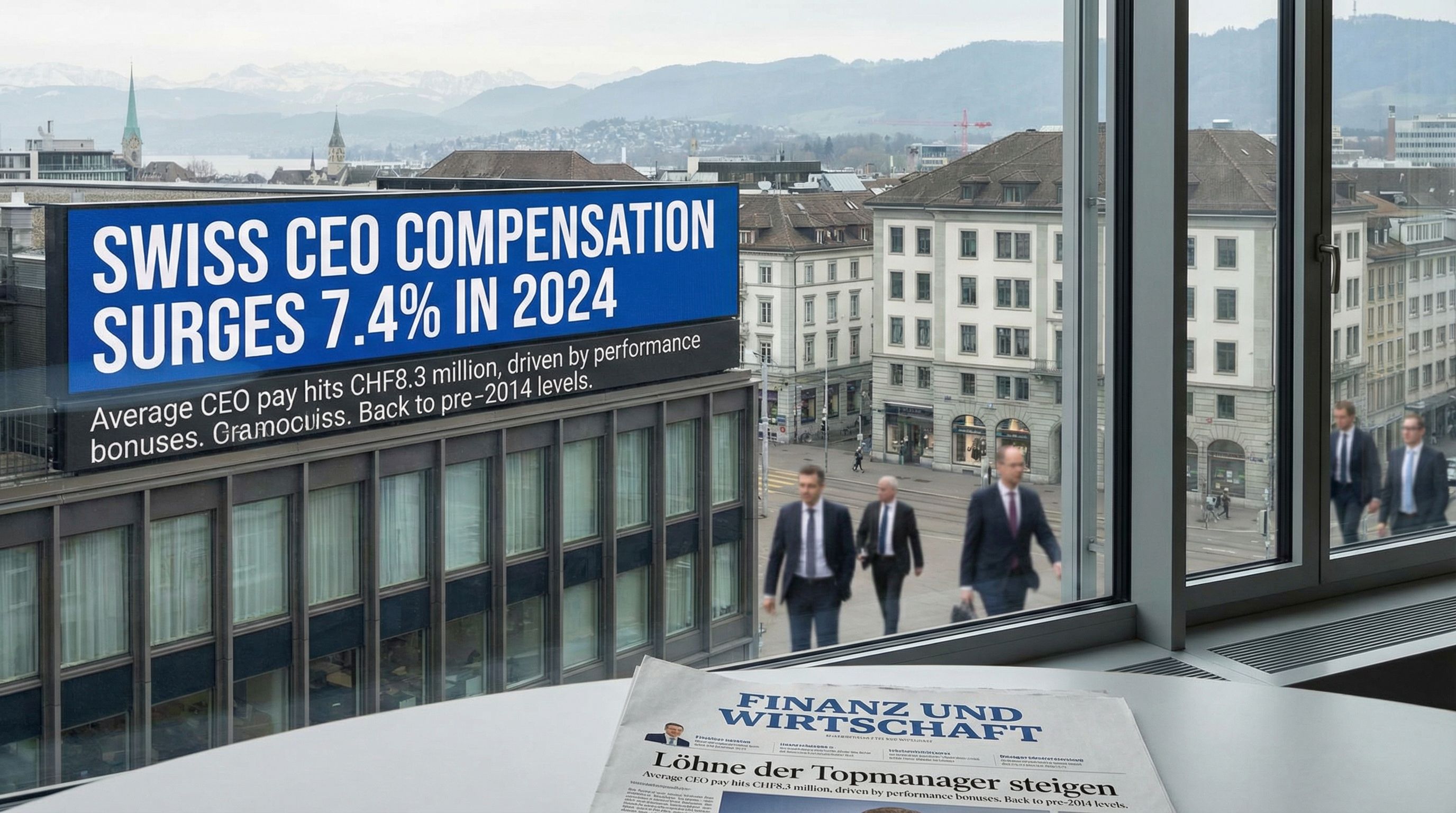 Swiss CEO Compensation Surges 7.4% in 2024