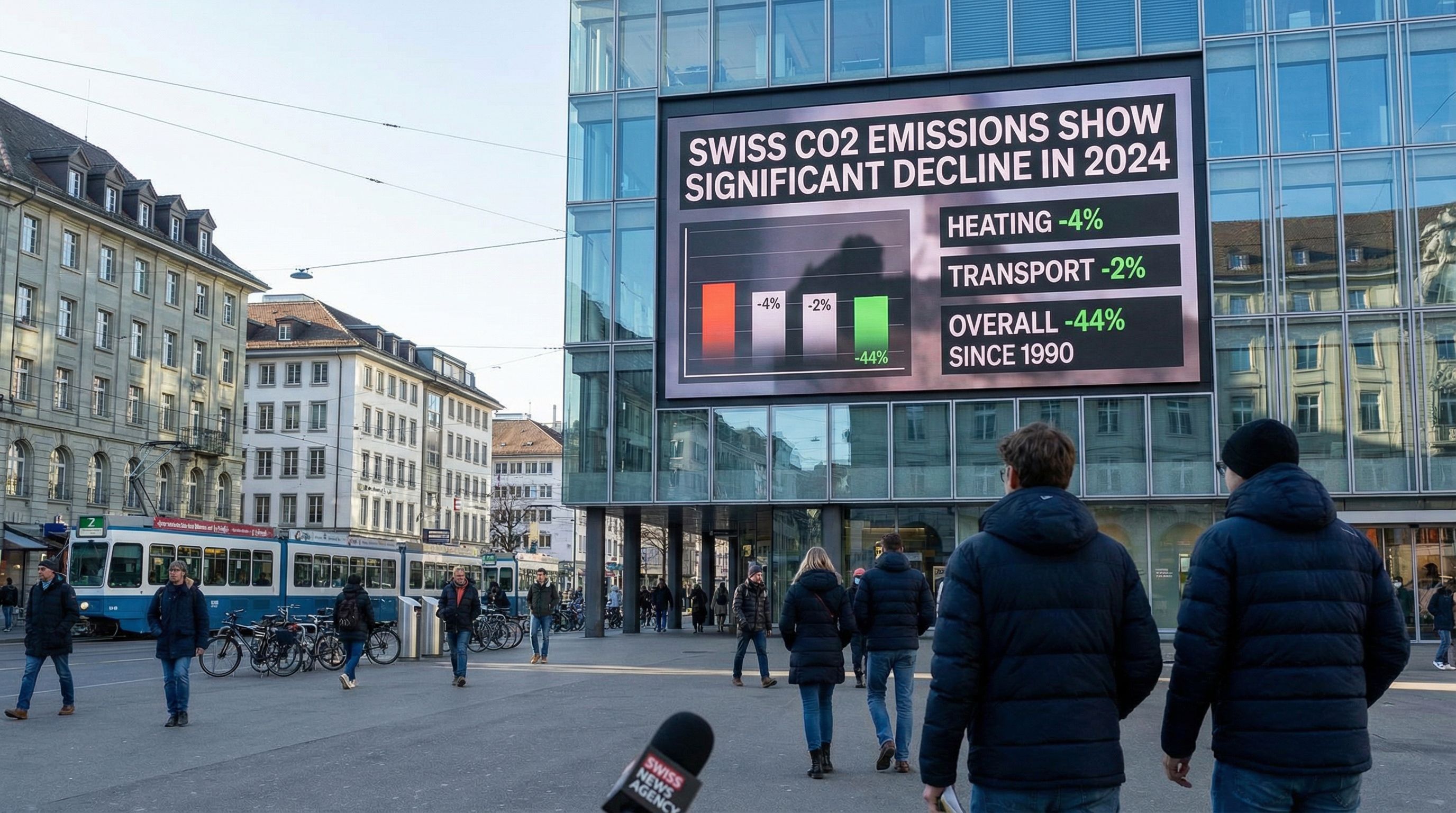 Swiss CO2 Emissions Show Significant Decline in 2024