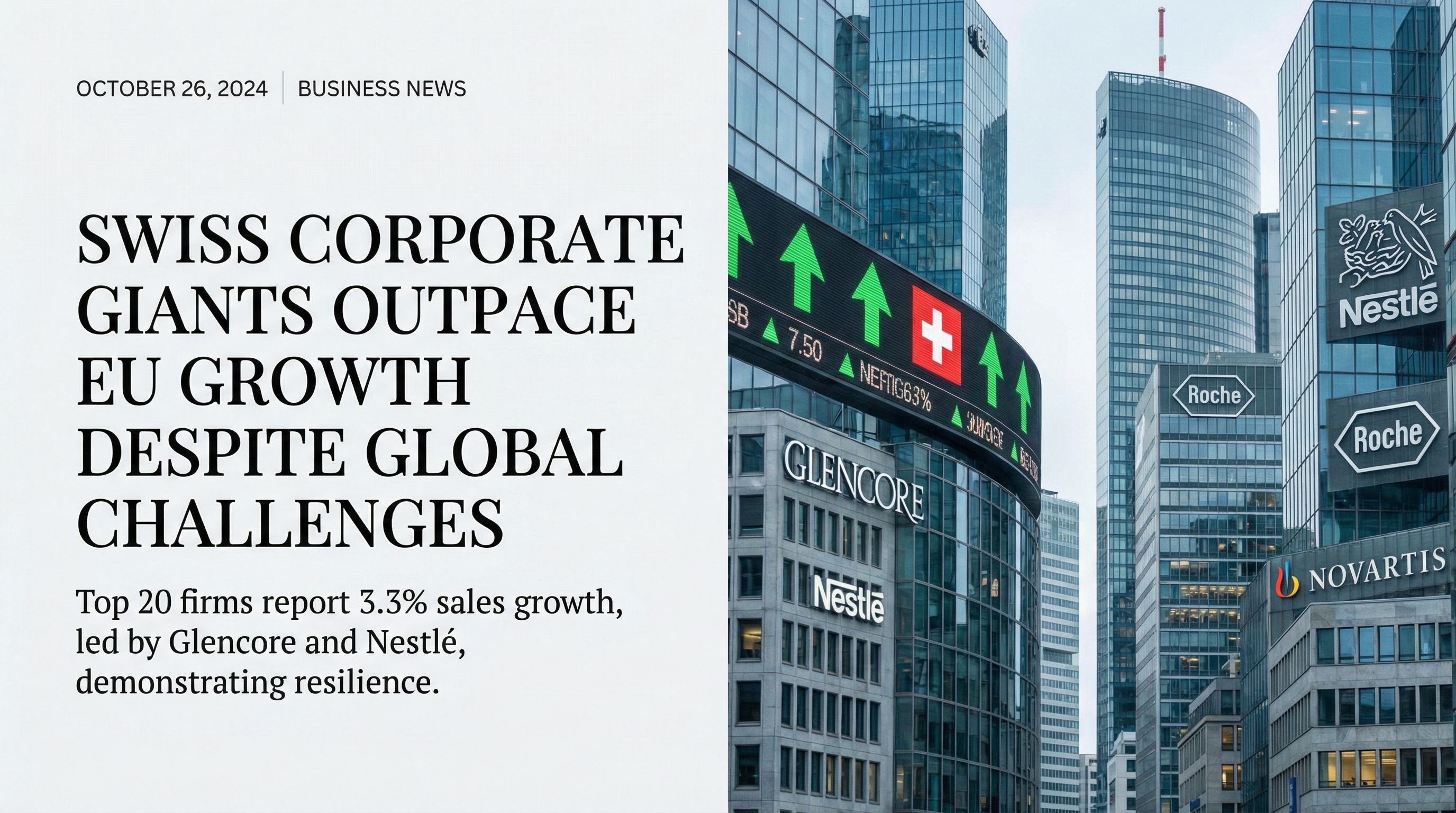 Swiss Corporate Giants Outpace EU Growth Despite Global Challenges