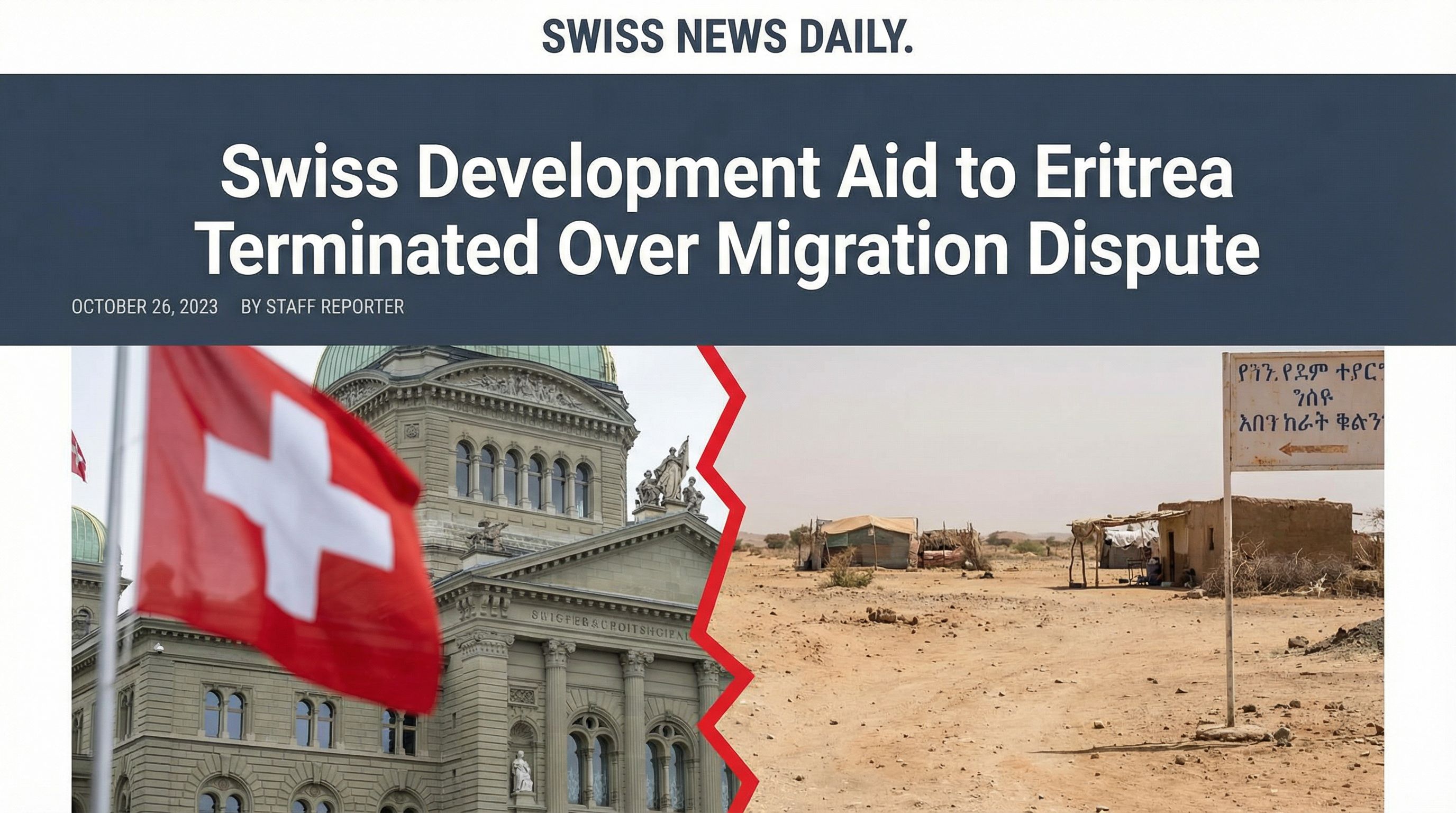 Swiss Development Aid to Eritrea Terminated Over Migration Dispute