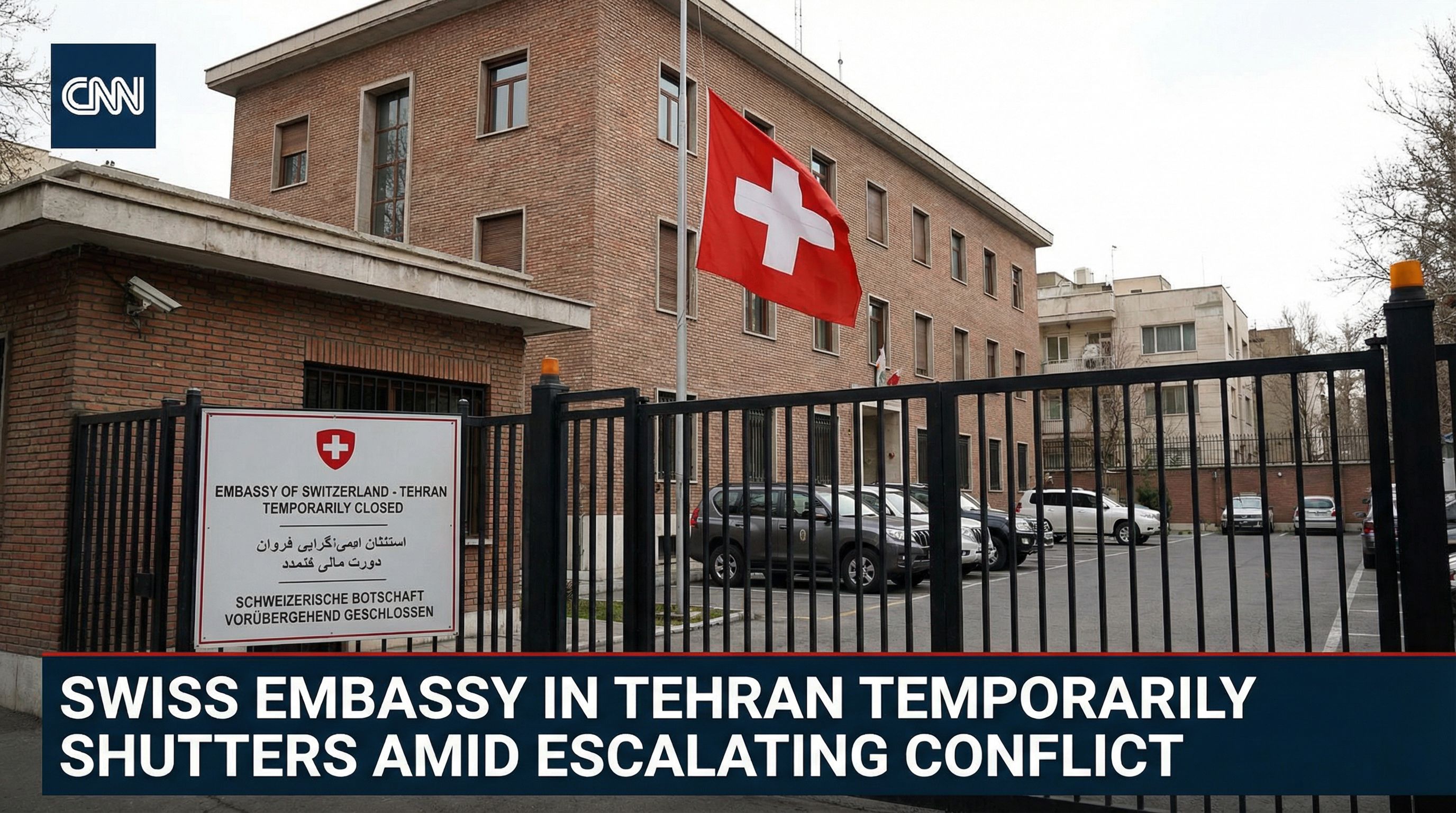 Swiss Embassy in Tehran Temporarily Shutters Amid Escalating Conflict