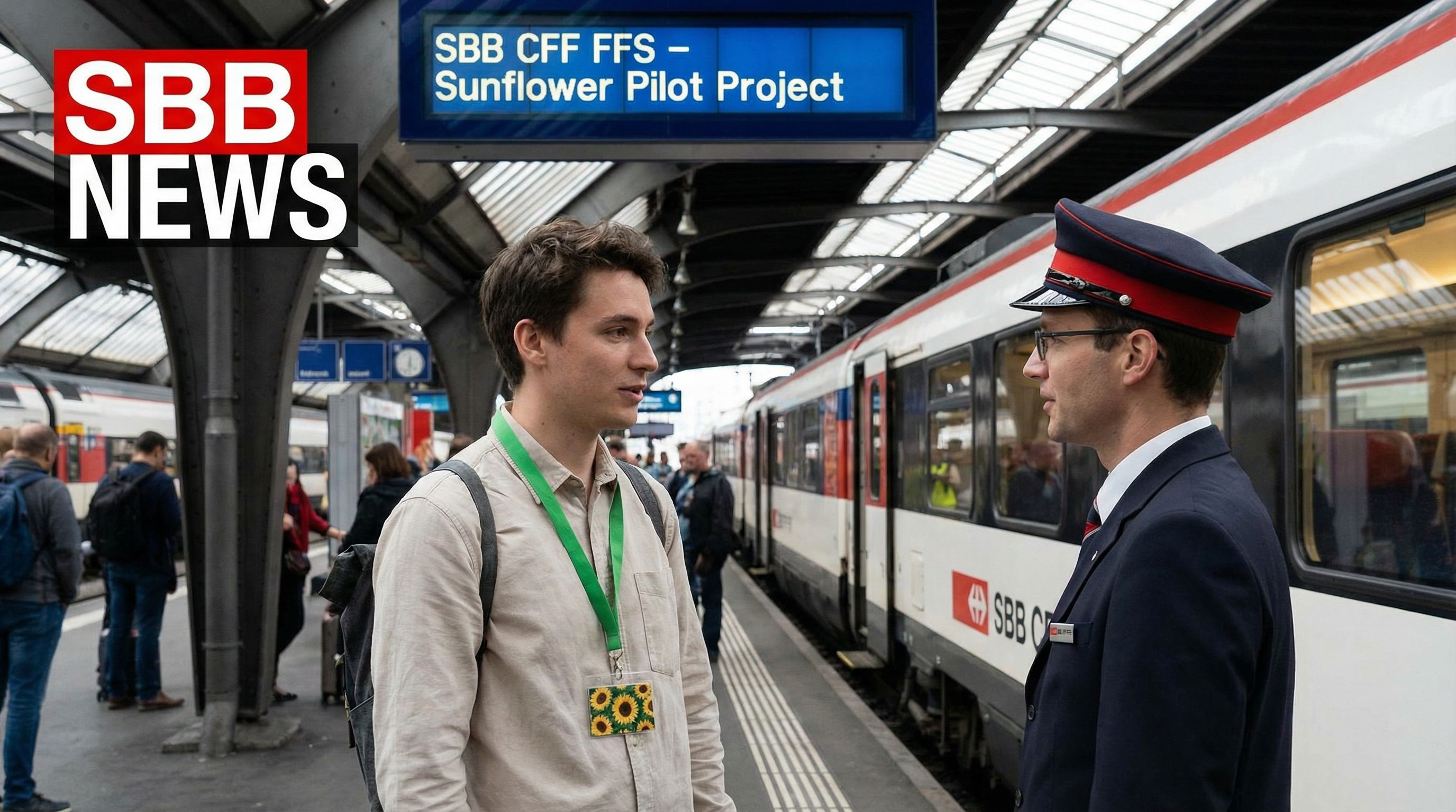 Swiss Federal Railways Introduces Sunflower Badge System for Invisible ...