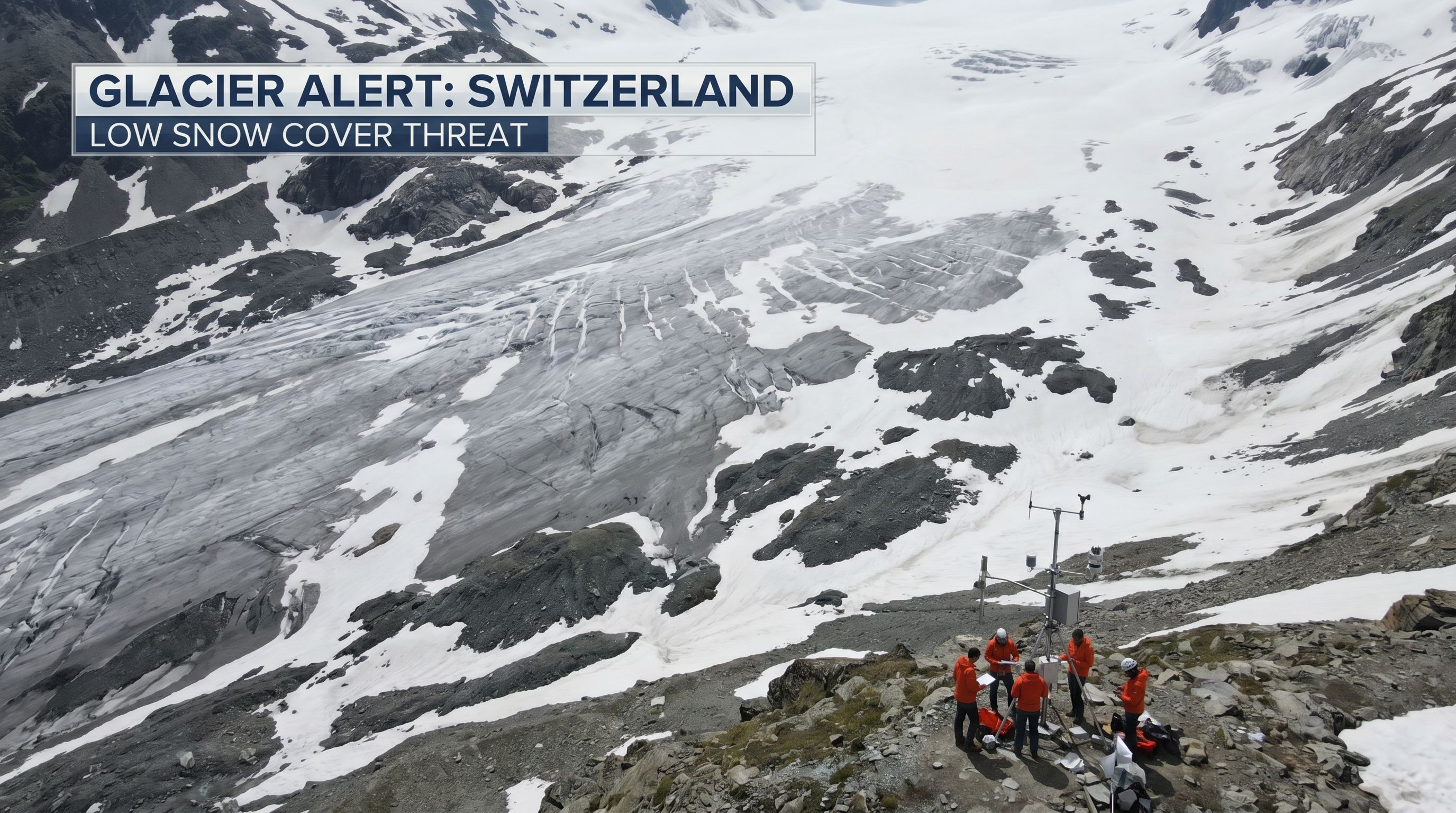Swiss Glaciers Face Summer with Dangerously Low Snow Cover