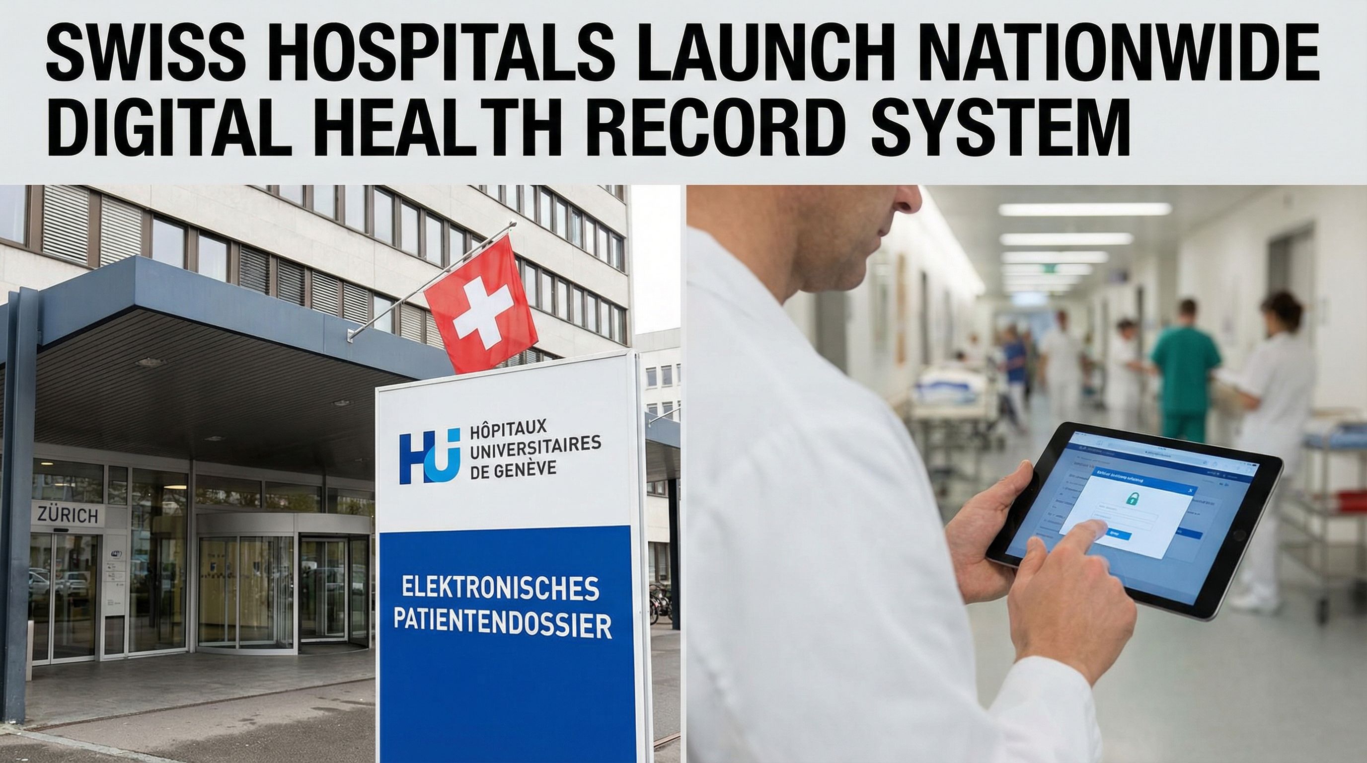 Swiss Hospitals Launch Nationwide Digital Health Record System