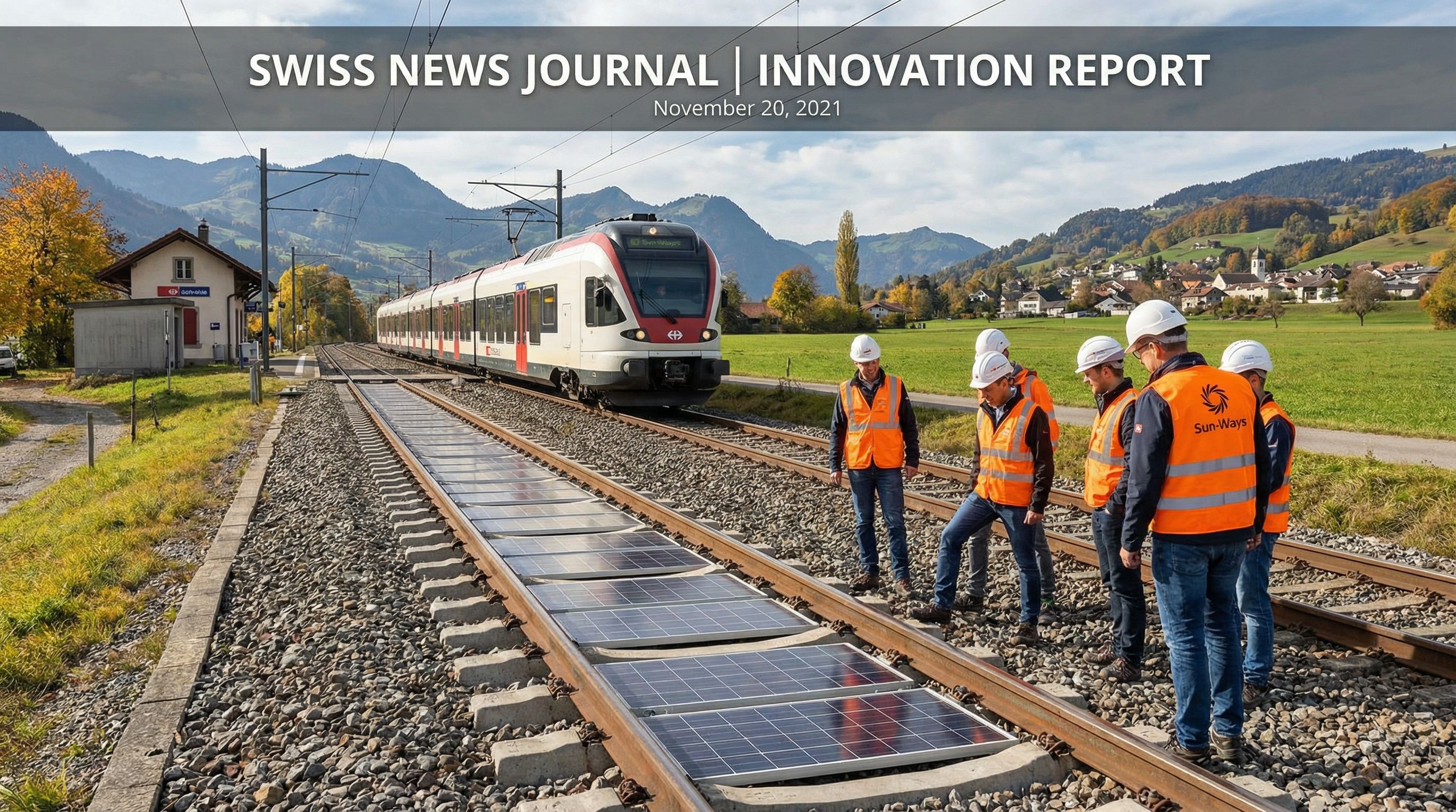 Swiss Innovation: Solar Panels Between Railway Tracks