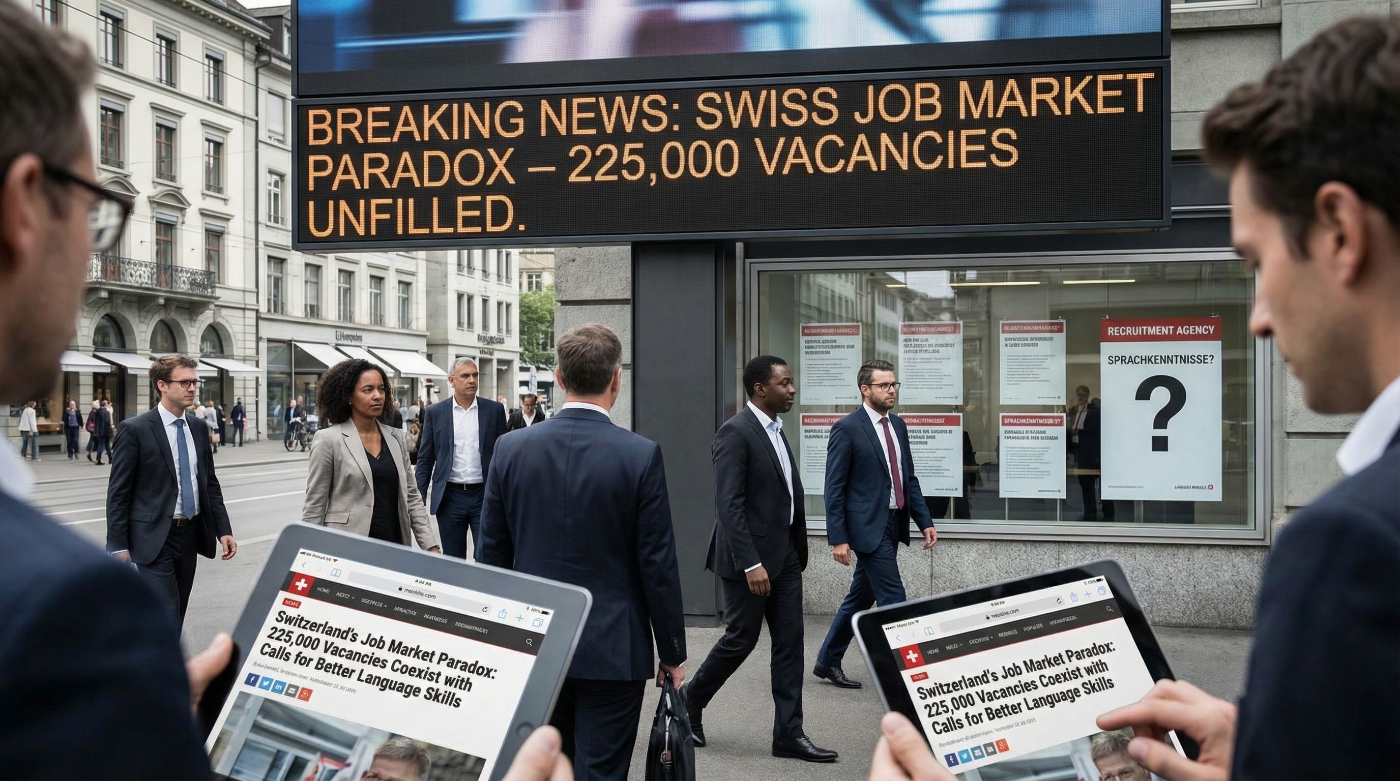Switzerland's Job Market Paradox: 225,000 Vacancies Coexist with Calls ...
