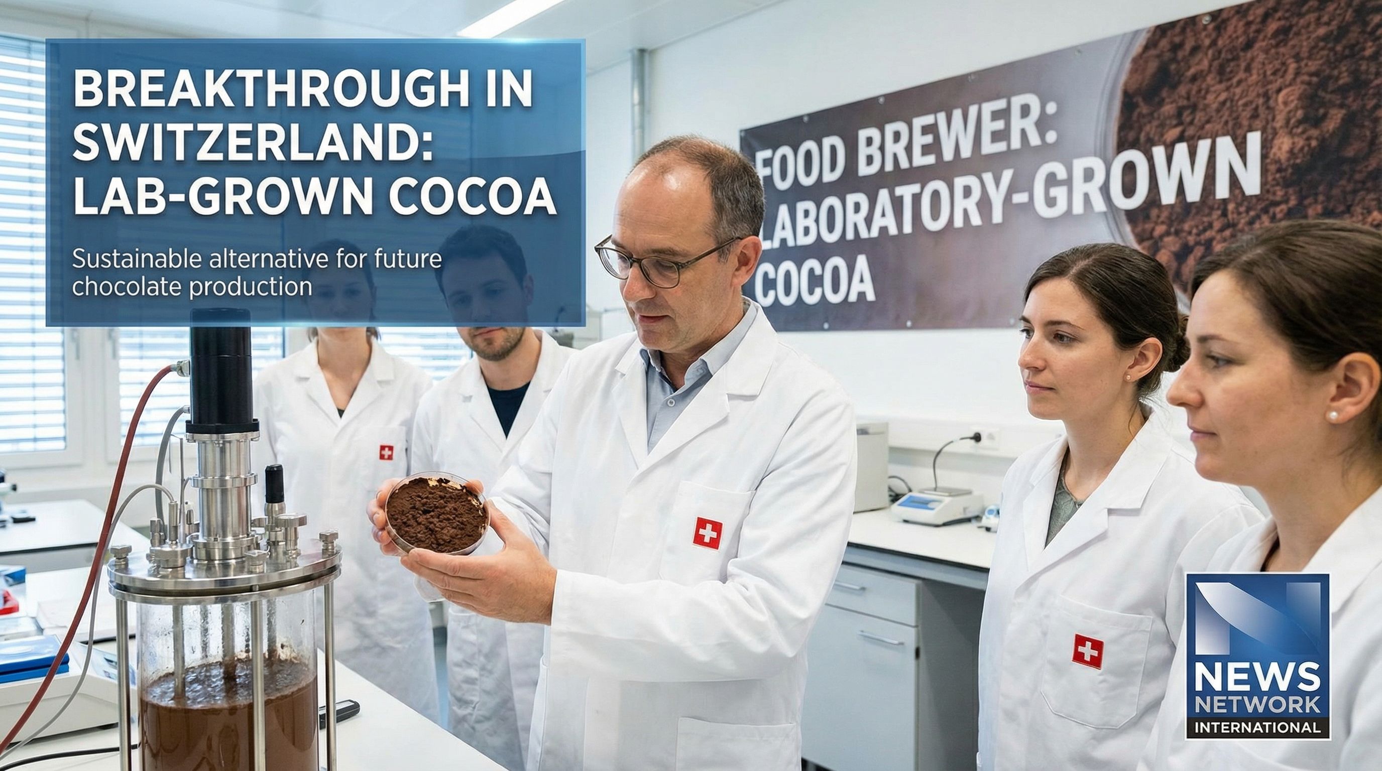 Swiss Lab Pioneers Breakthrough in Lab-Grown Cocoa Production