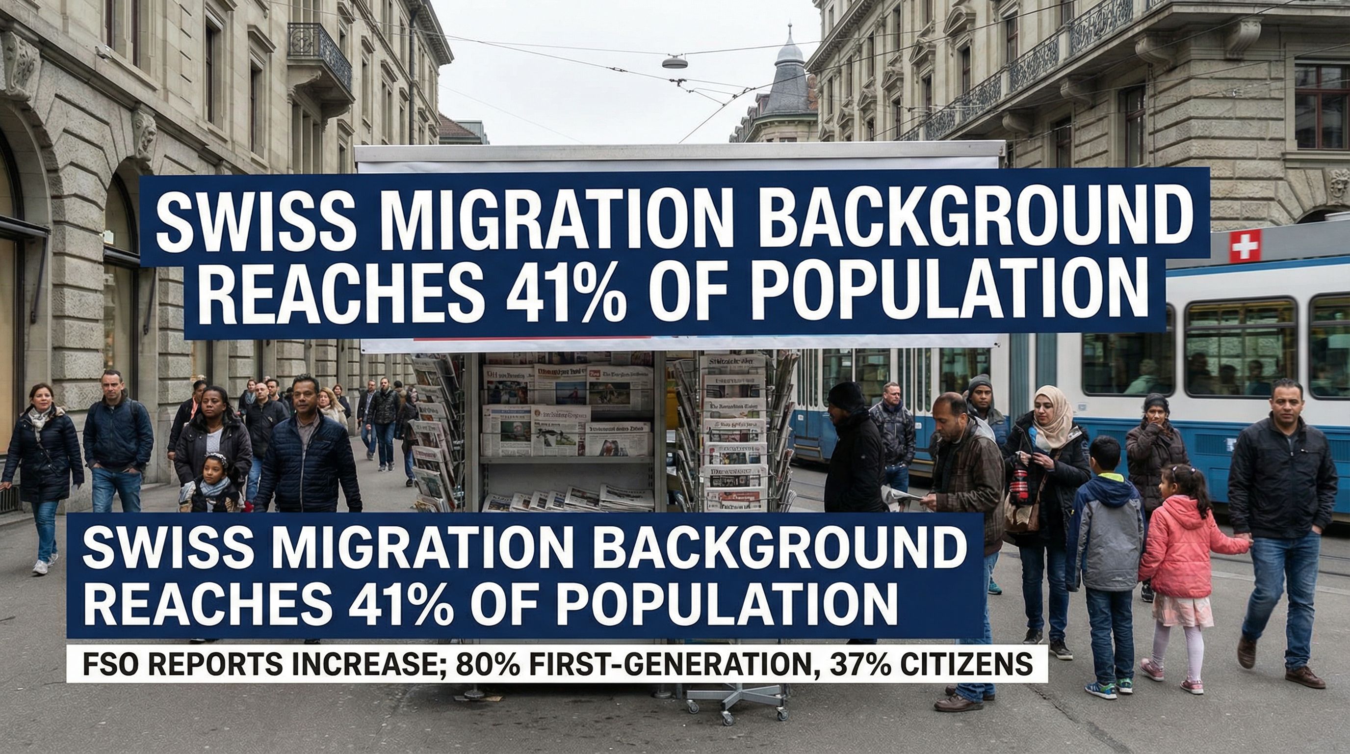 Swiss Migration Background Reaches 41% of Population
