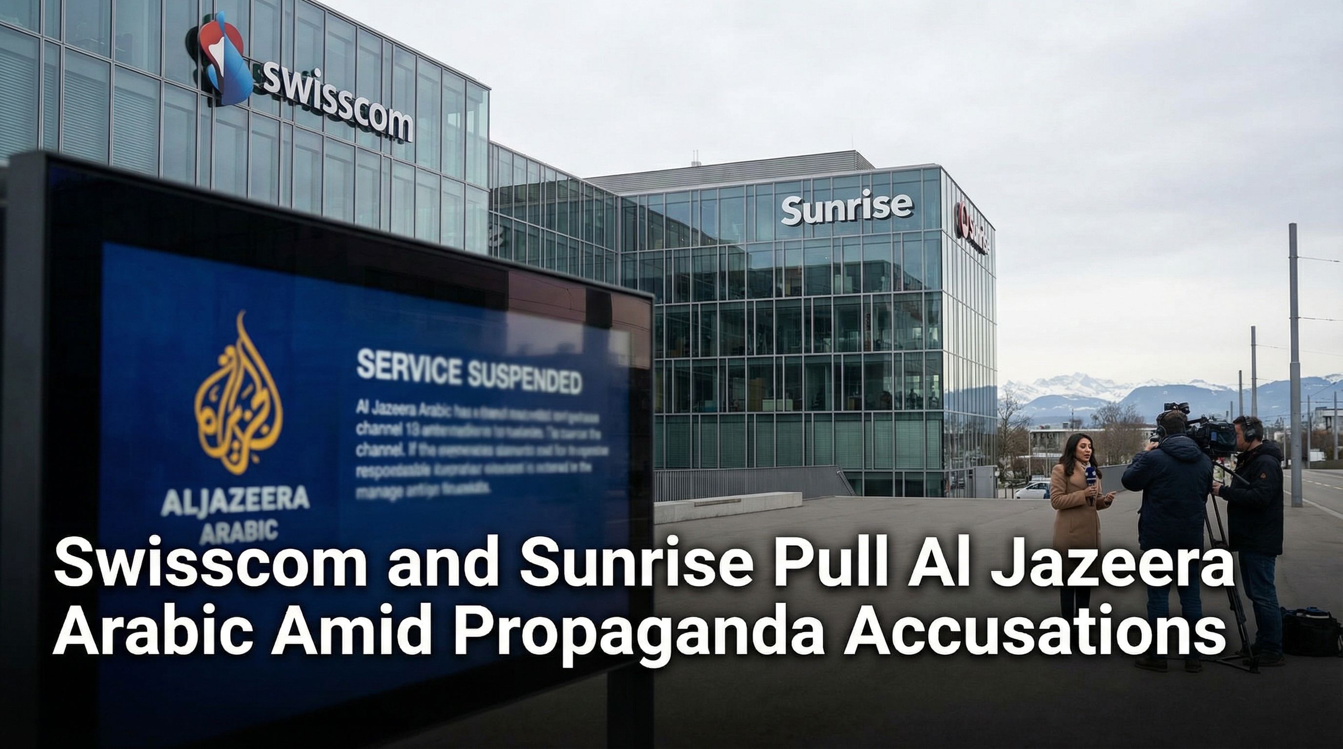 Swisscom and Sunrise Pull Al Jazeera Arabic Amid Propaganda Accusations