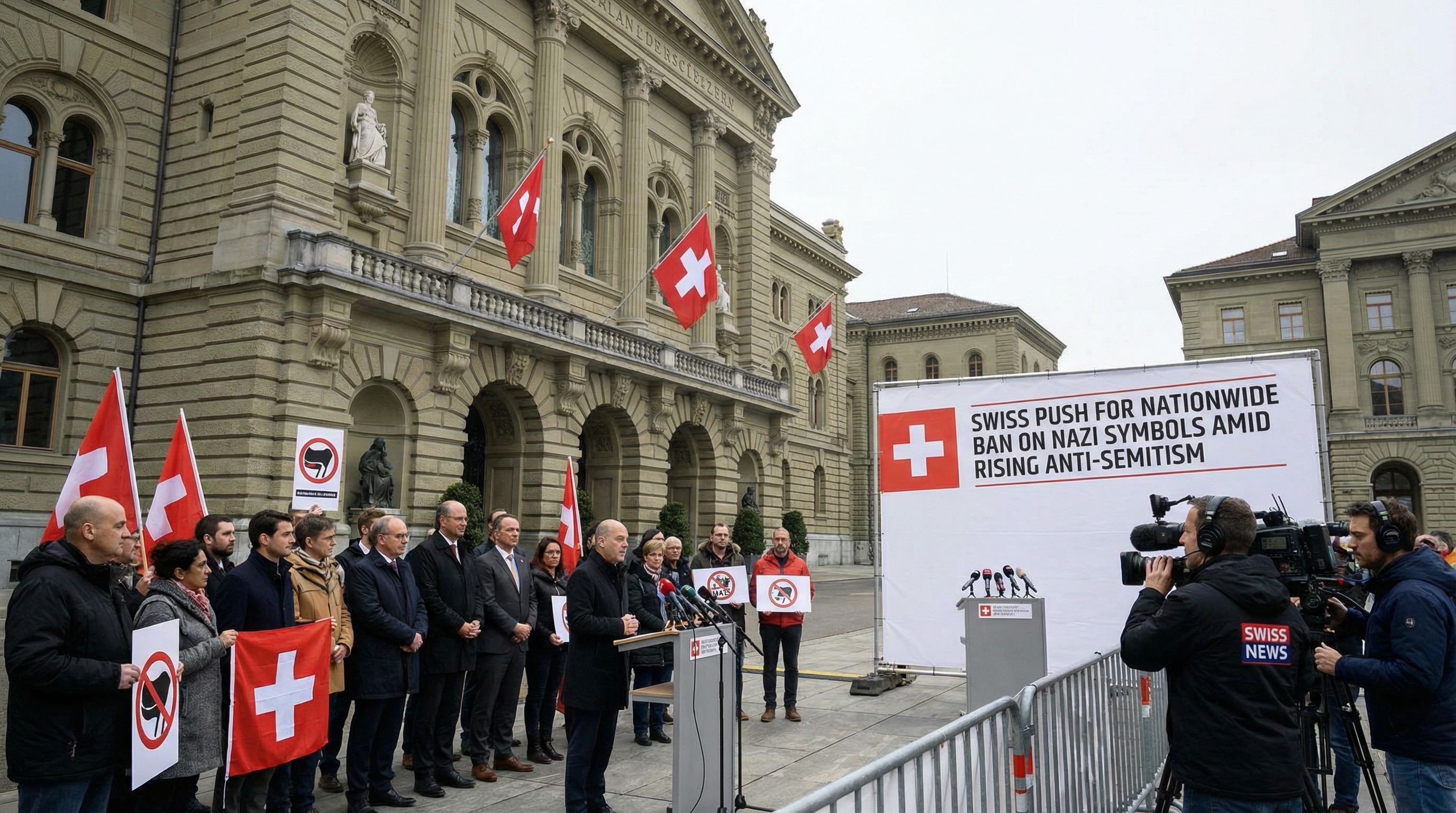 Swiss push for nationwide ban on Nazi symbols amid rising anti-Semitism