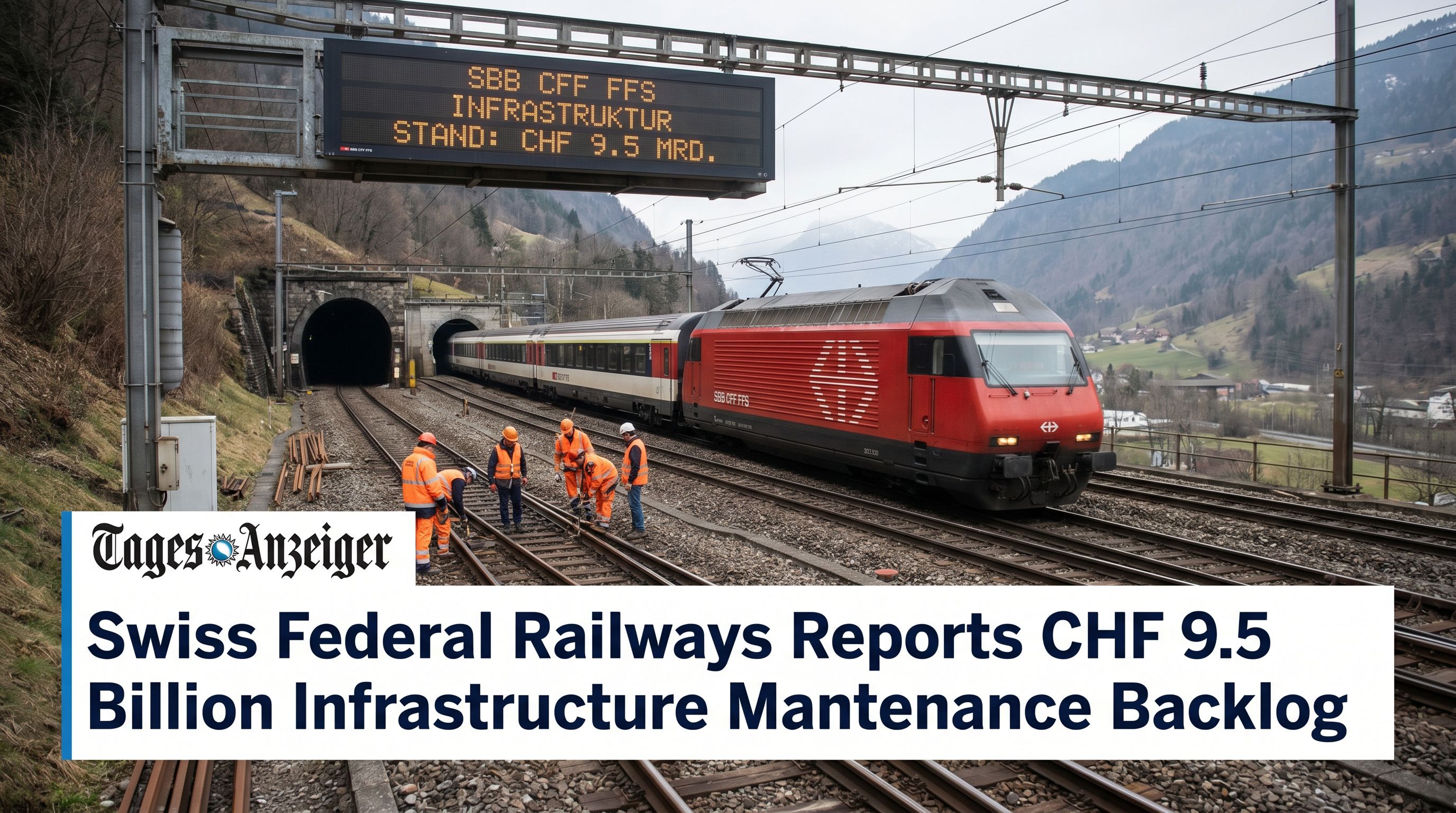 Swiss Federal Railways Reports CHF 9.5 Billion Infrastructure ...