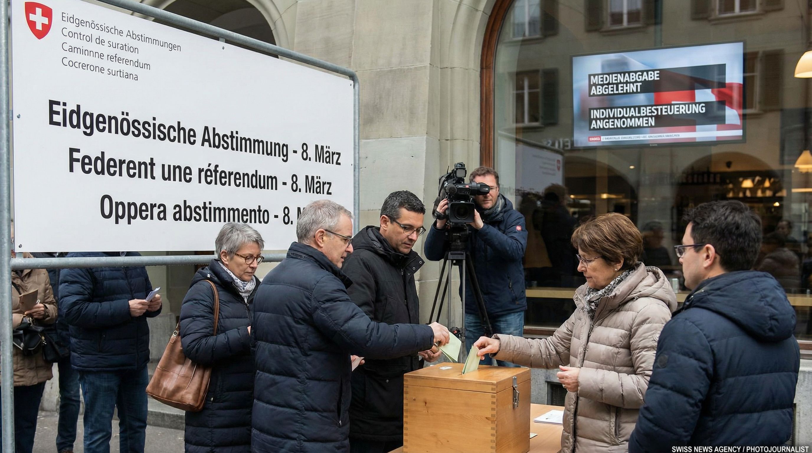 Swiss Voters Reject Media Fee Cut, Back Individual Taxation in National ...