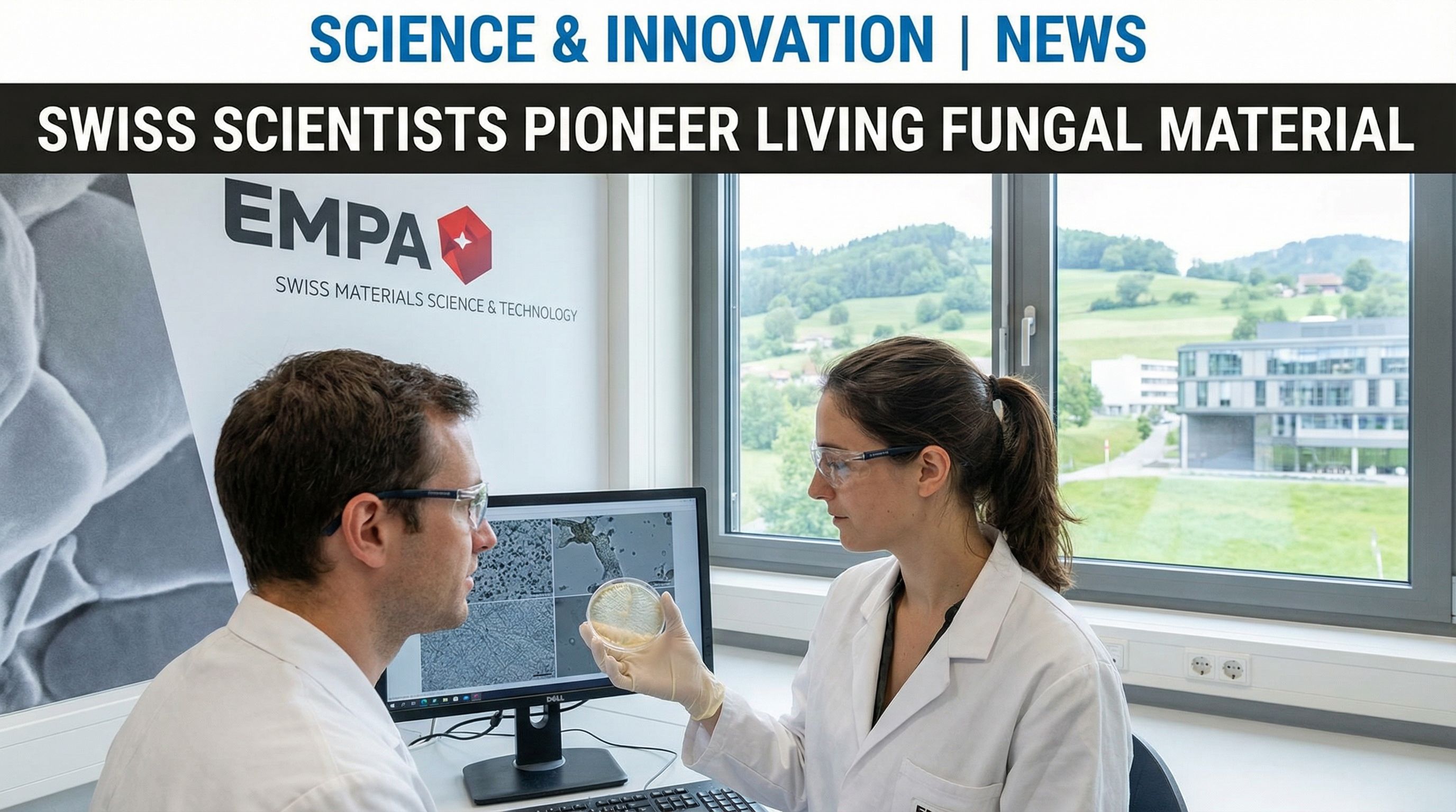 Swiss Scientists Pioneer Living Fungal Material