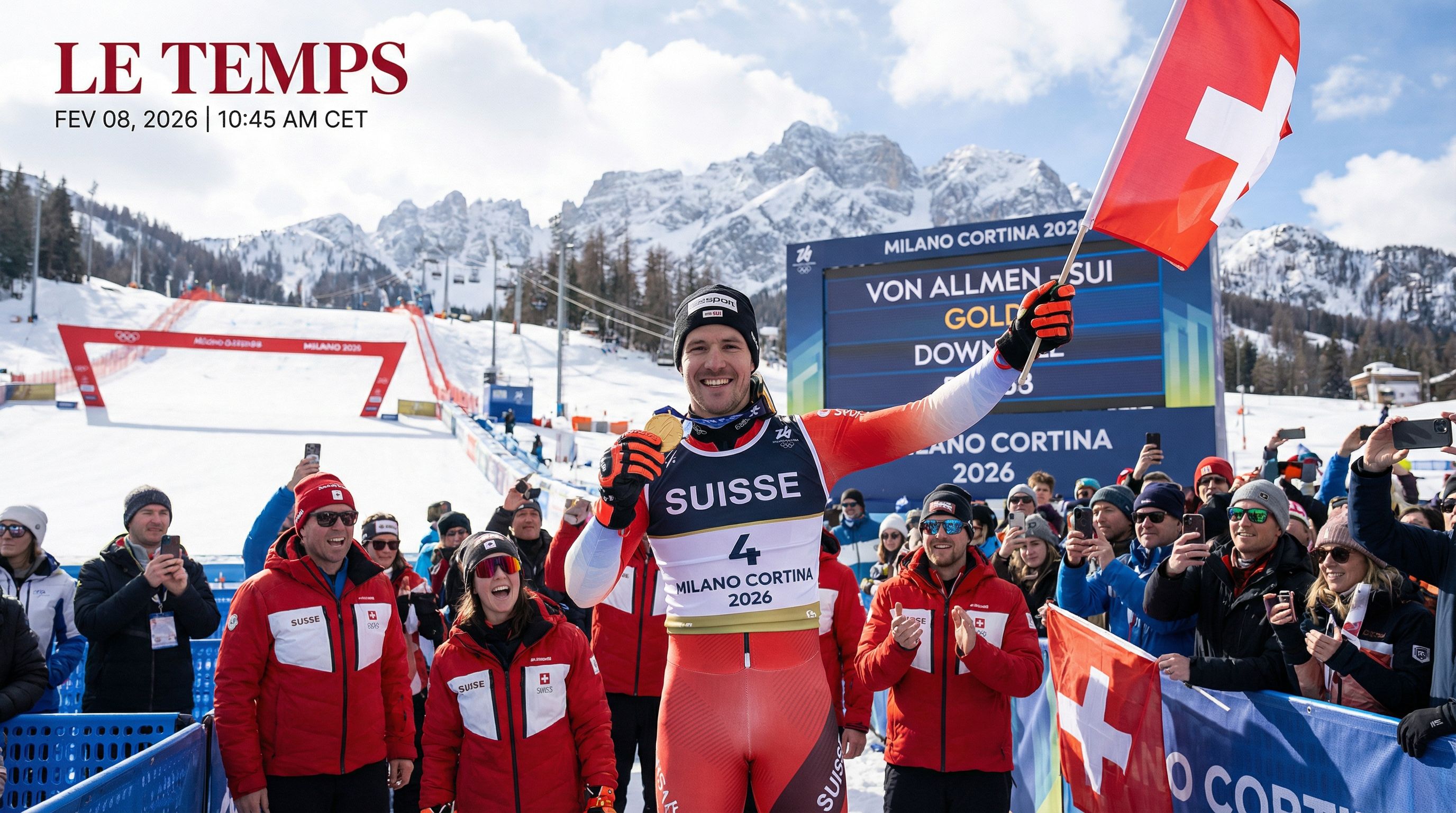 Swiss Skier Franjo von Allmen Wins First Gold of 2026 Winter Olympics