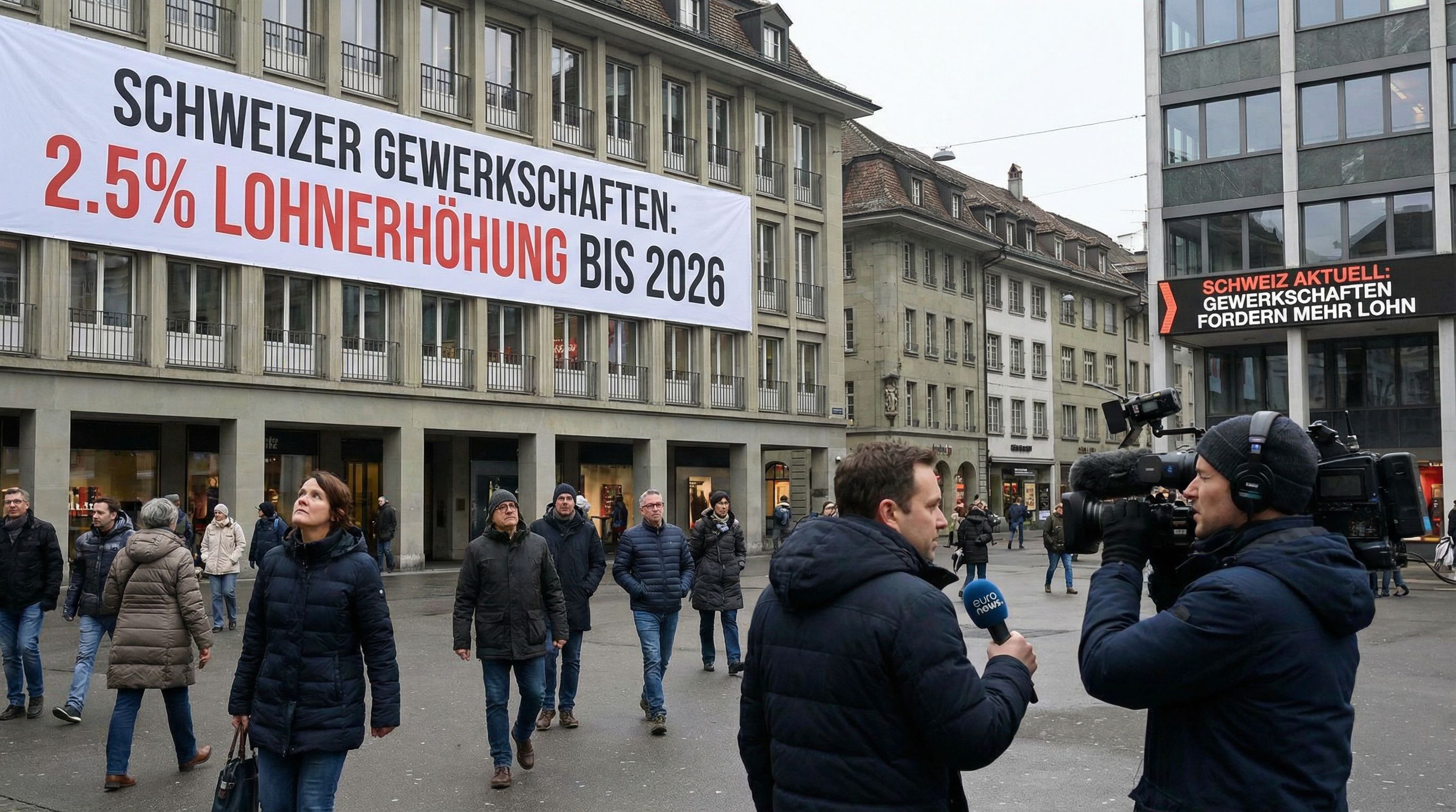 Swiss Unions Push for 2.5% Wage Increase by 2026