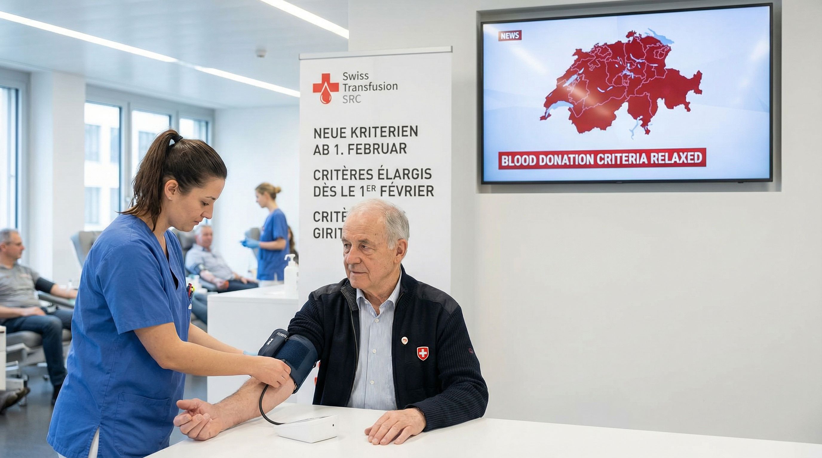 Switzerland Relaxes Blood Donation Criteria Starting in February
