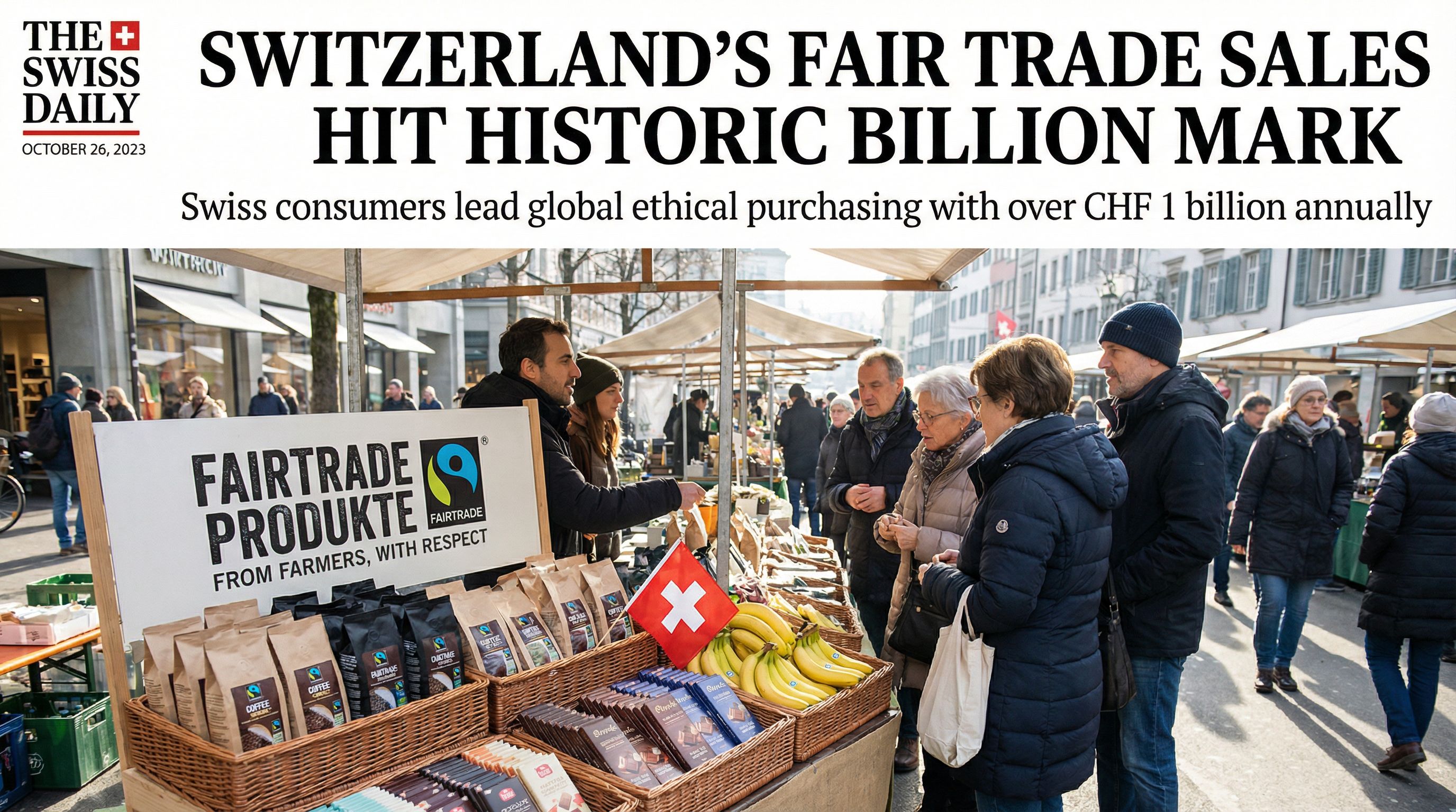 Switzerland's Fair Trade Sales Hit Historic Billion Mark