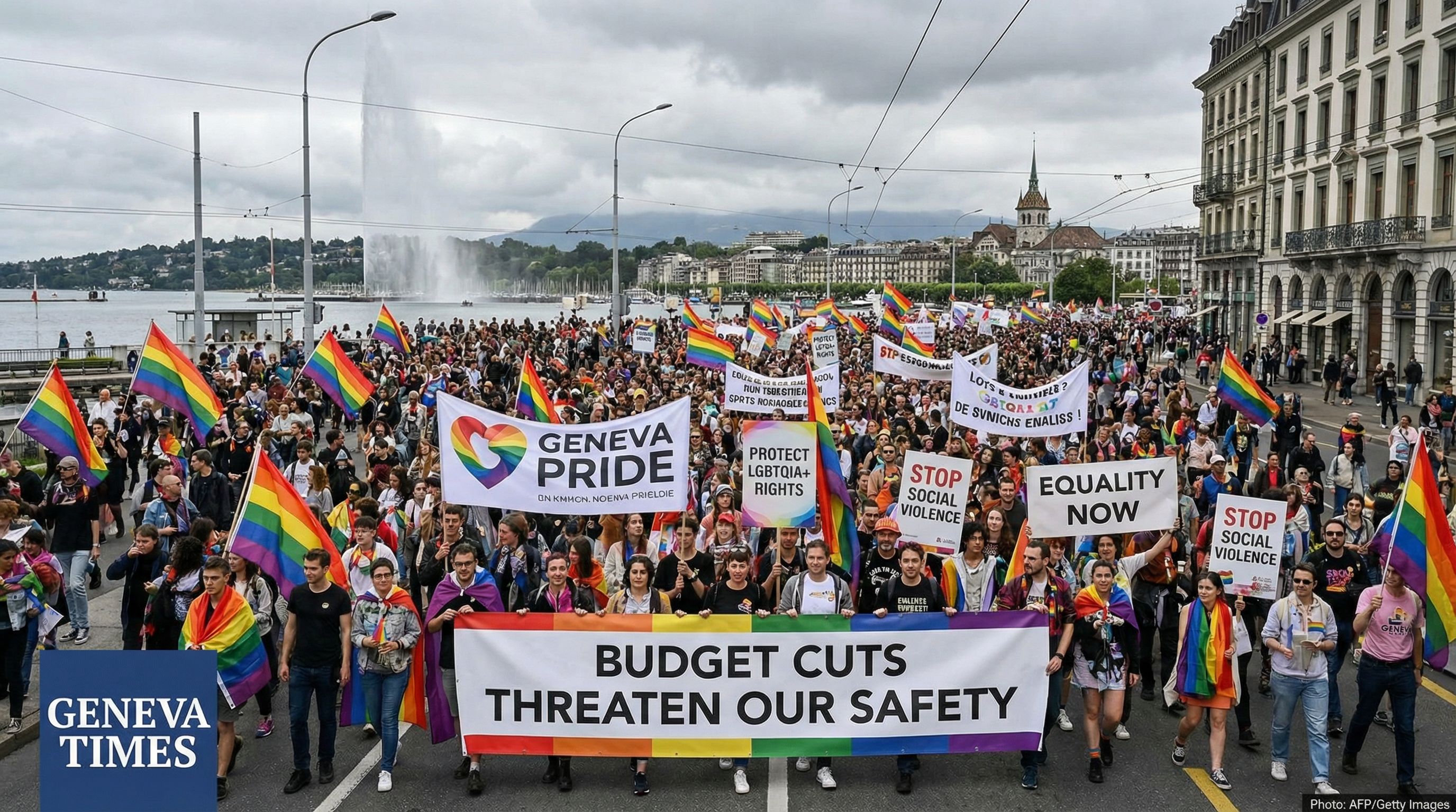 Thousands march in Geneva Pride amid calls for enhanced LGBTQIA+ protection