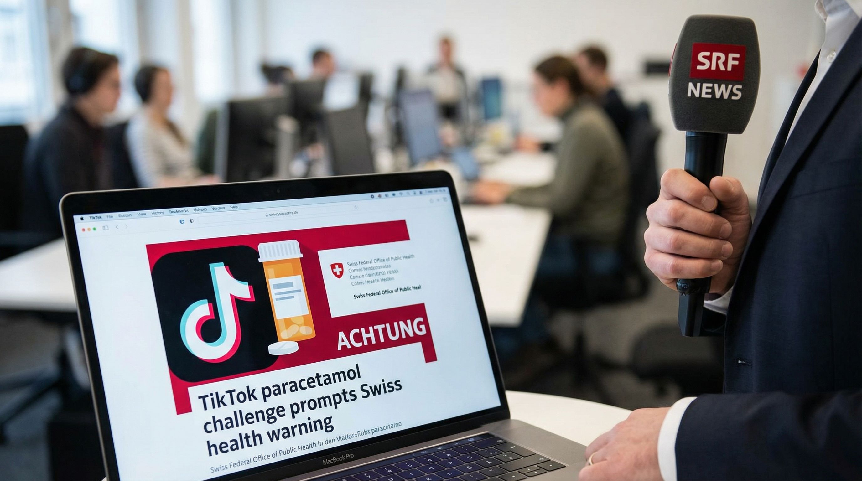 TikTok paracetamol challenge prompts Swiss health warning