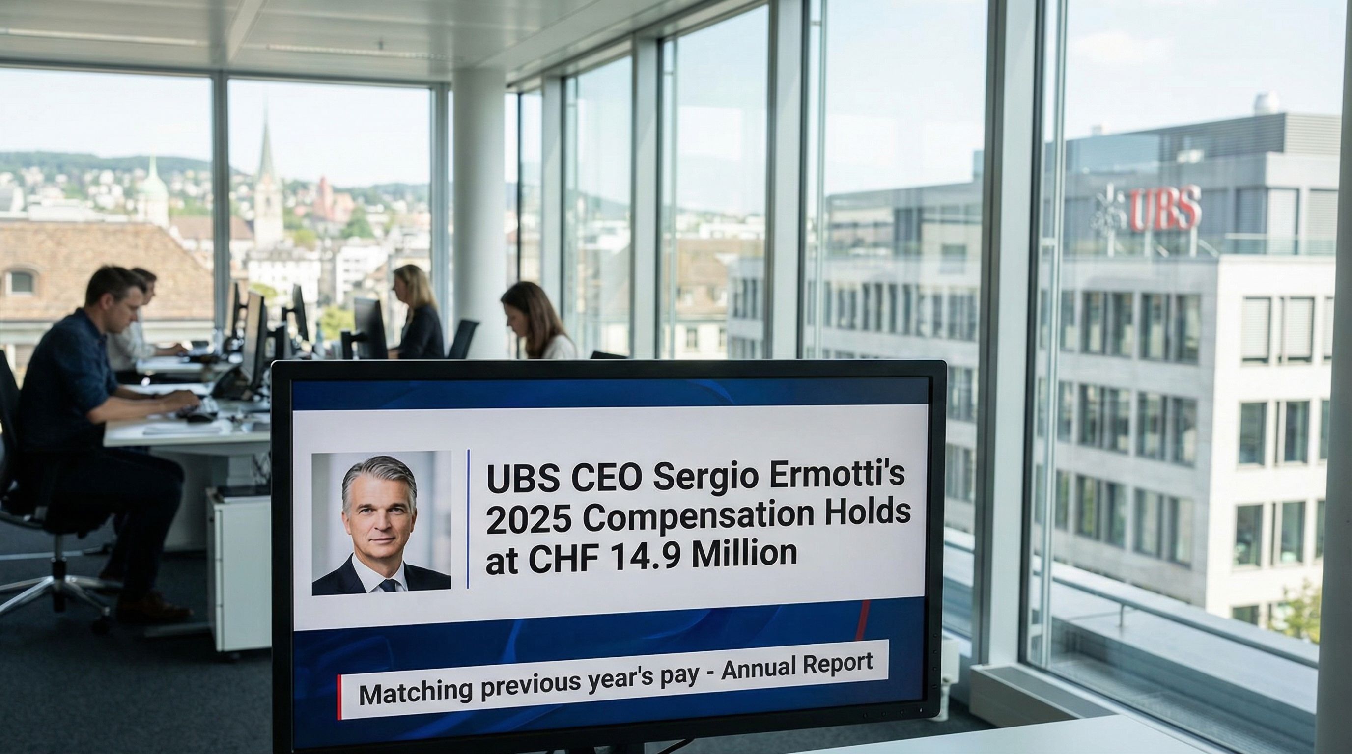 UBS CEO Sergio Ermotti's 2025 Compensation Holds at CHF 14.9 Million