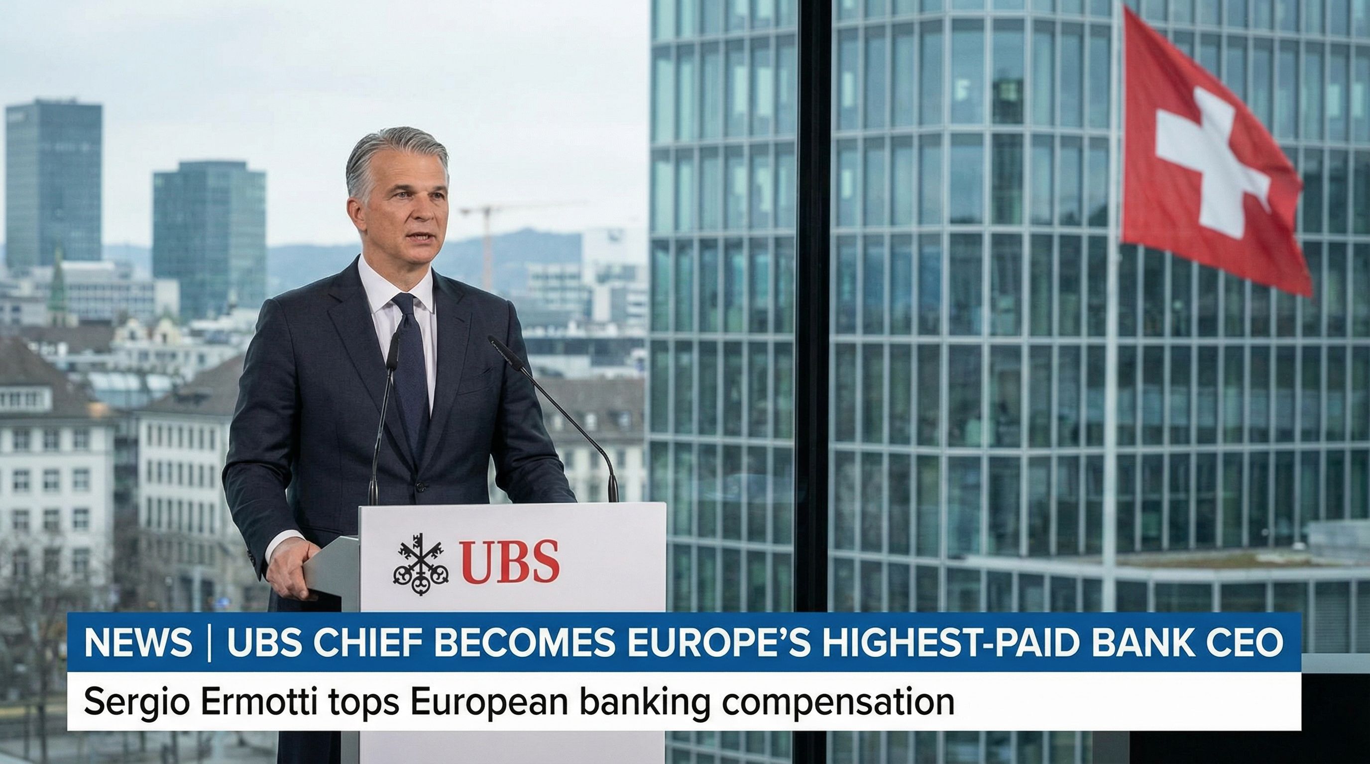 UBS Chief Becomes Europe's Highest-Paid Bank CEO