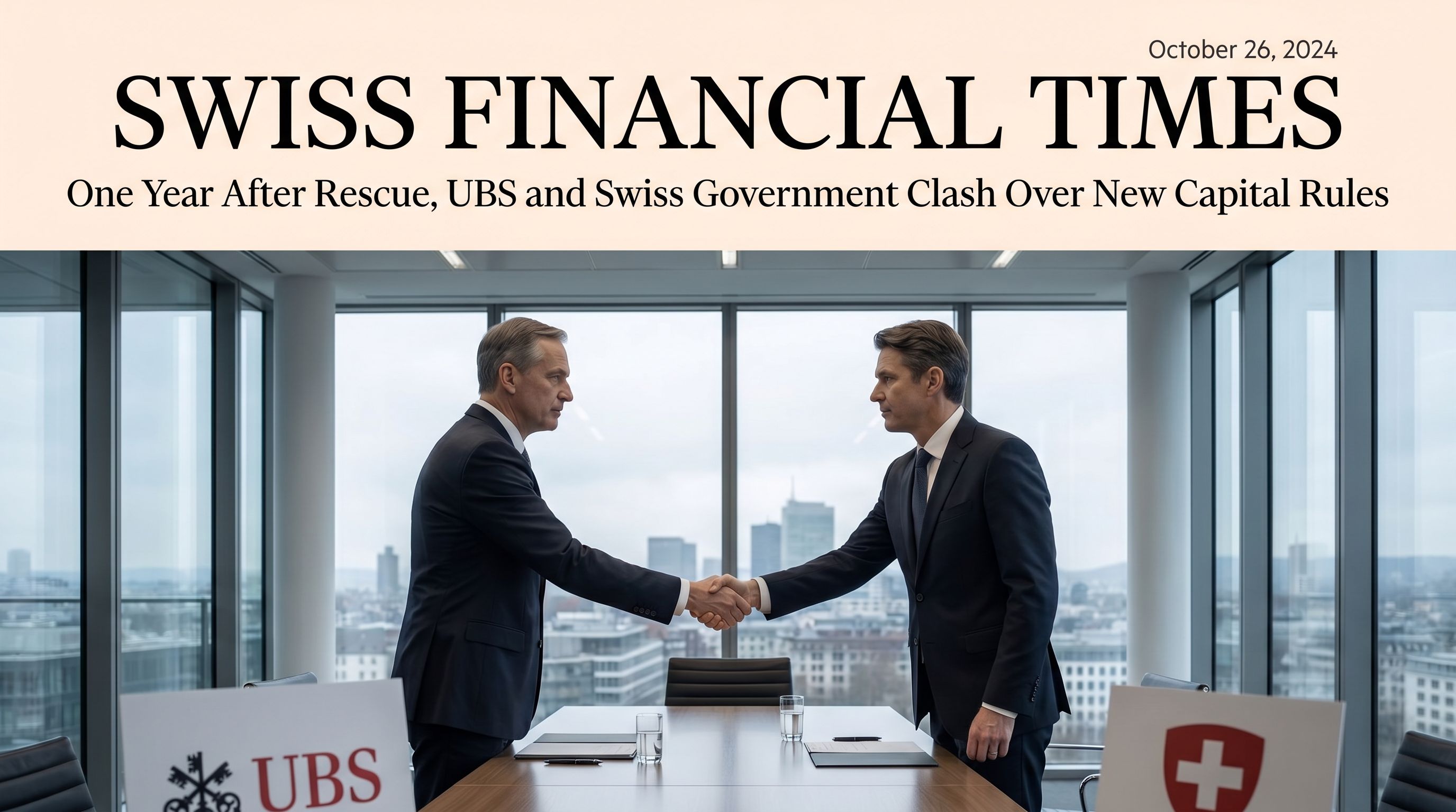 One Year After Rescue, UBS and Swiss Government Clash Over New Capital ...