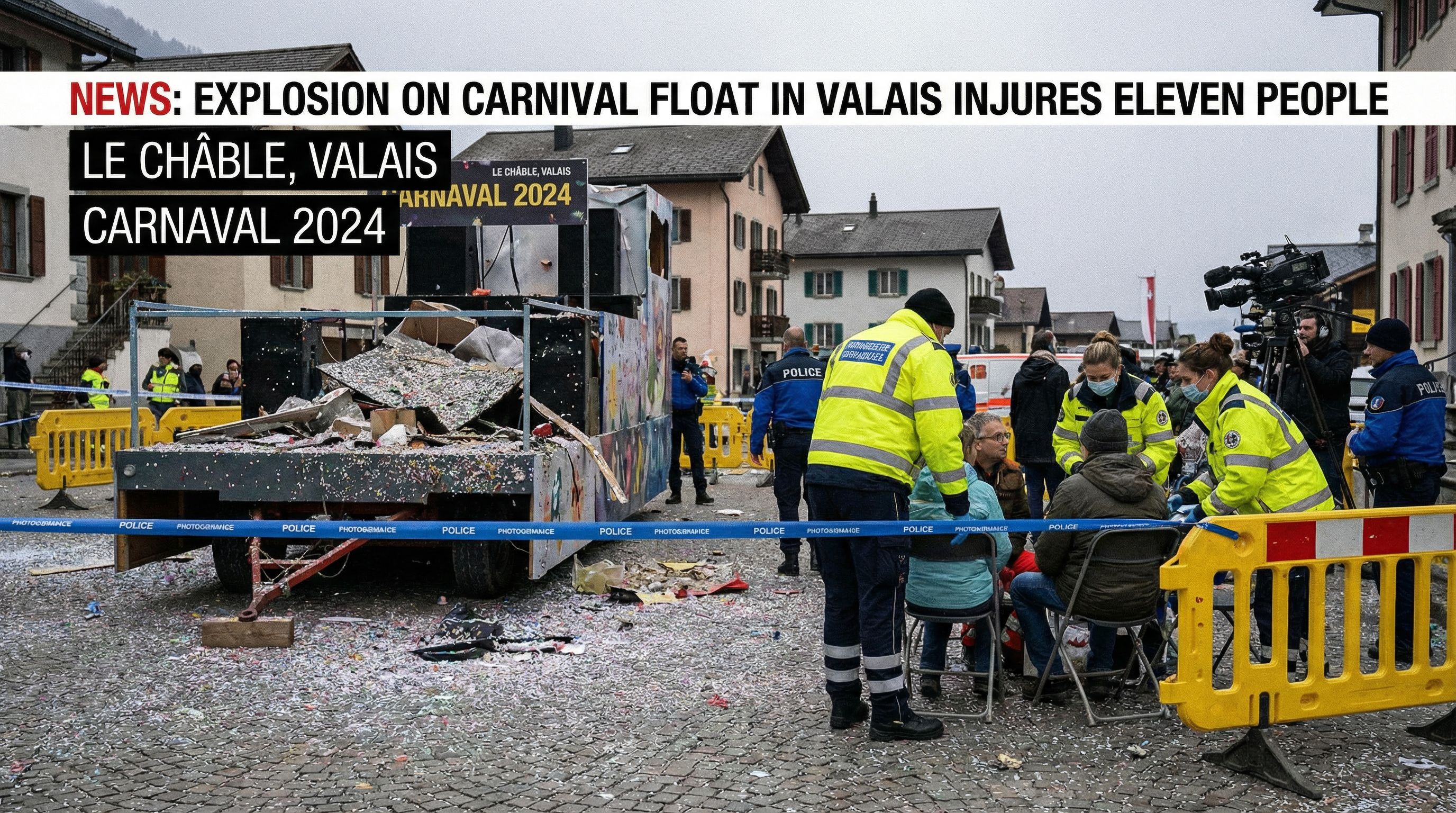 Explosion on Carnival Float in Valais Injures Eleven People