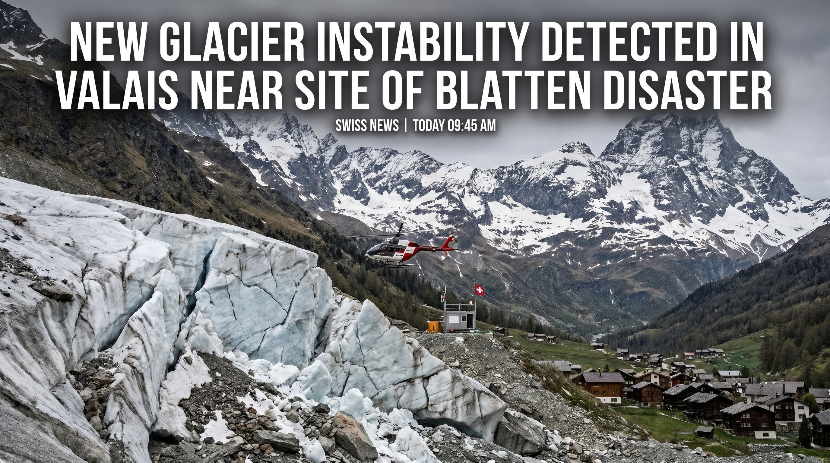 New Glacier Instability Detected in Valais Near Site of Blatten Disaster